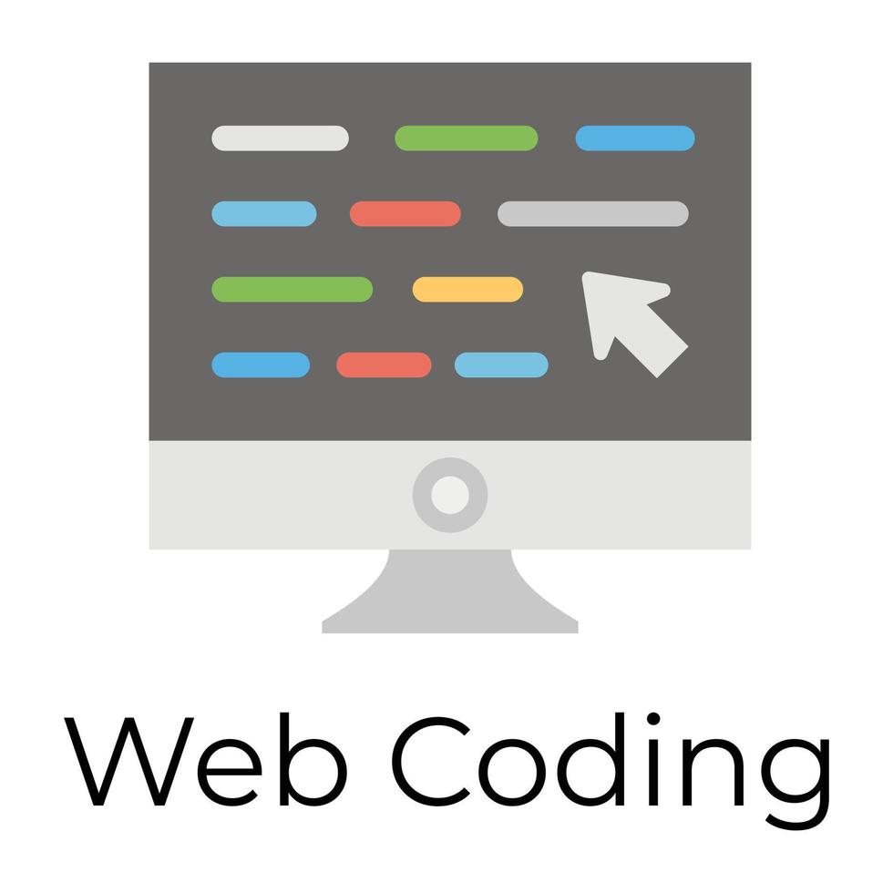 Trendy Web Coding 14551362 Vector Art at Vecteezy