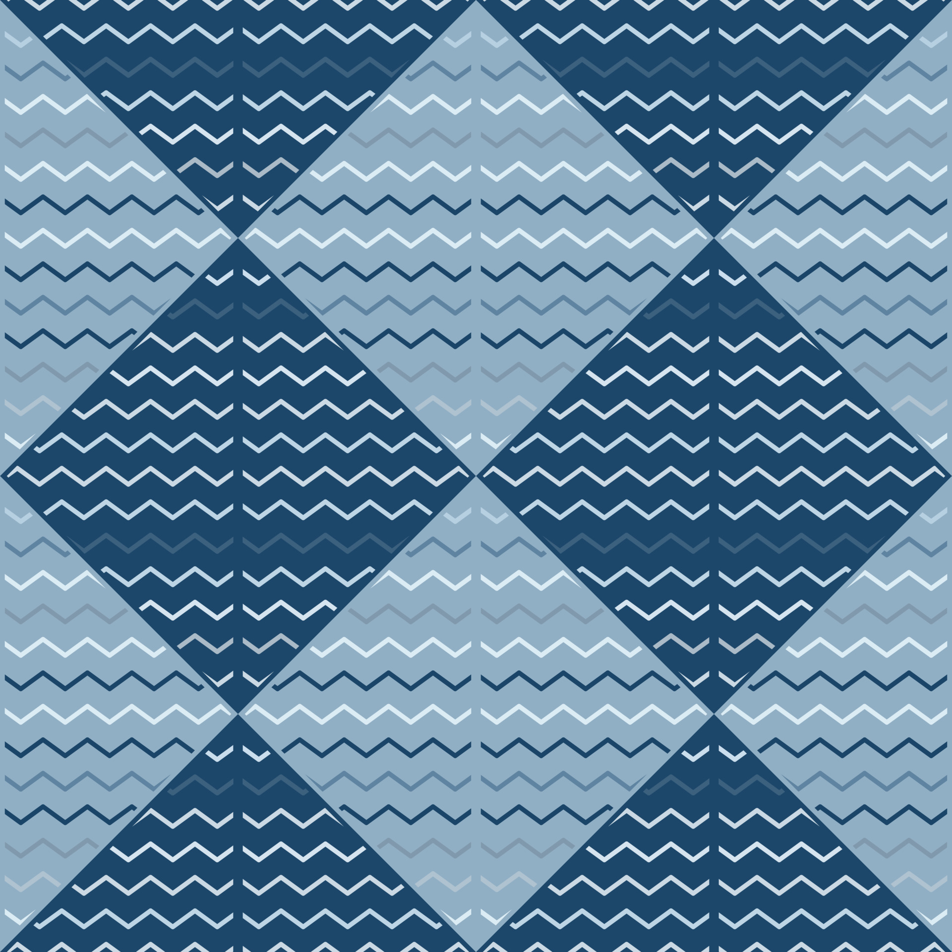 Hand Drawn Wavy Seamless Pattern Abstract Zig Zag Lines Mosaic
