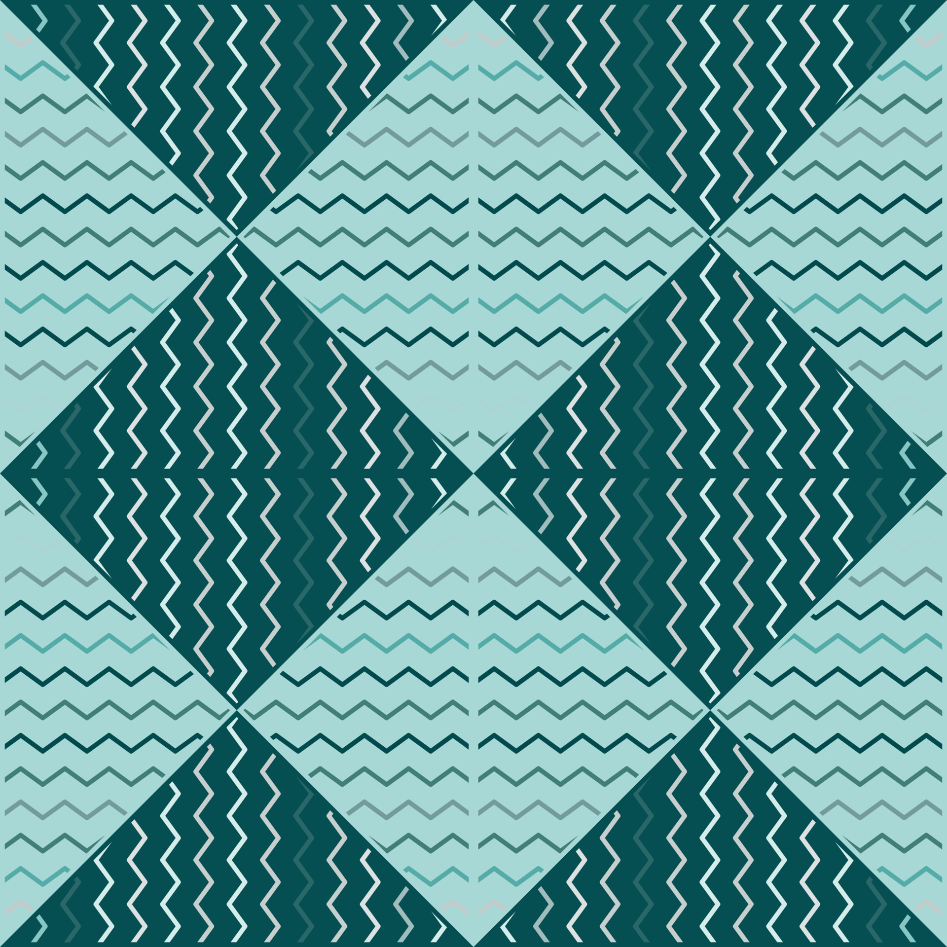 Hand drawn wavy seamless pattern. Abstract zig zag lines mosaic ...