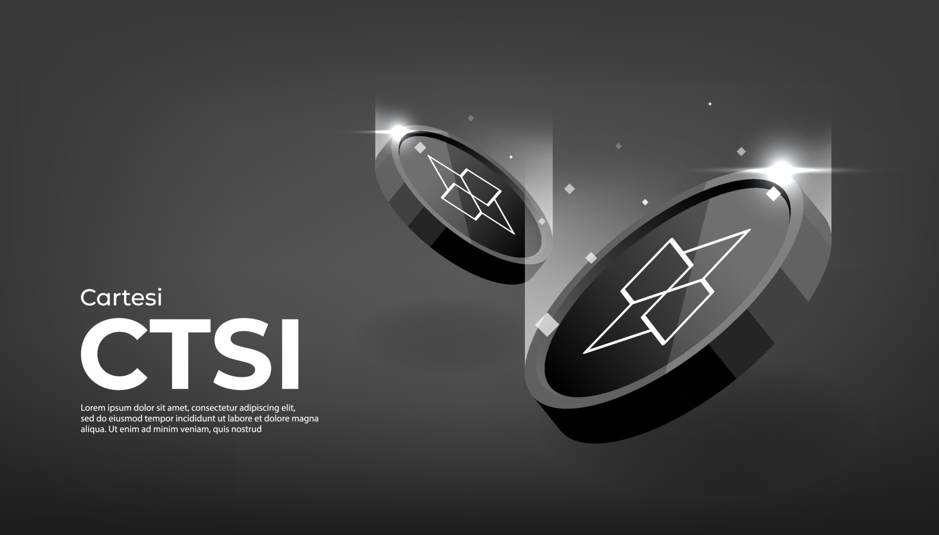 Cartesi CTSI coin cryptocurrency concept banner background. 14561263 ... Cartesi CTSI coin cryptocurrency concept banner background. 14561263 ...