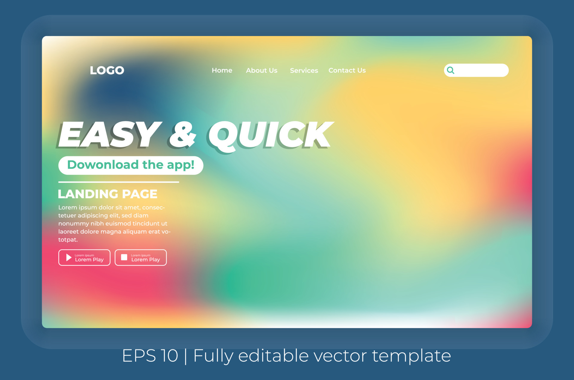 fondo de gradiente vibrante mínimo para diseños de sitios web, concepto de diseño de página de ...
