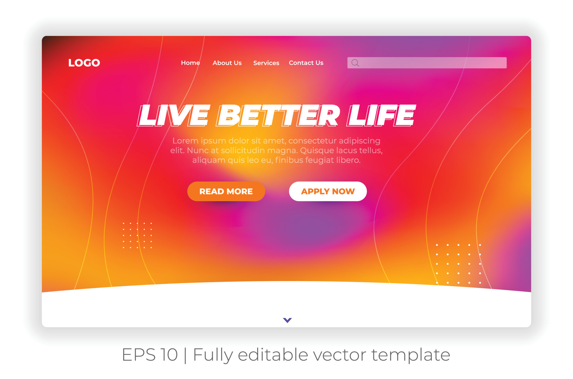fondo de gradiente vibrante mínimo para diseños de sitios web, concepto de diseño de página de ...