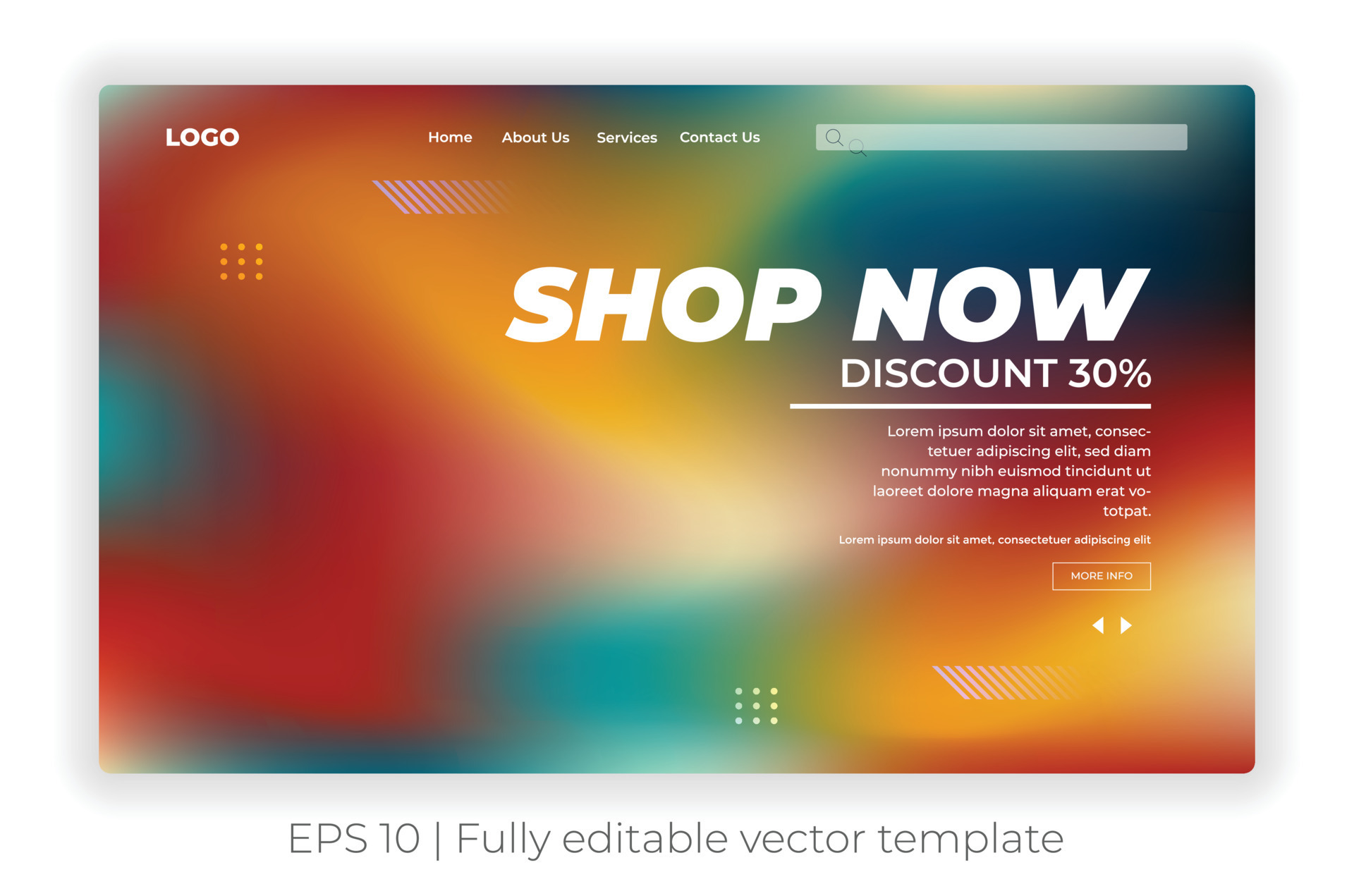 Minimal vibrant gradient background for website designs, Digital ...