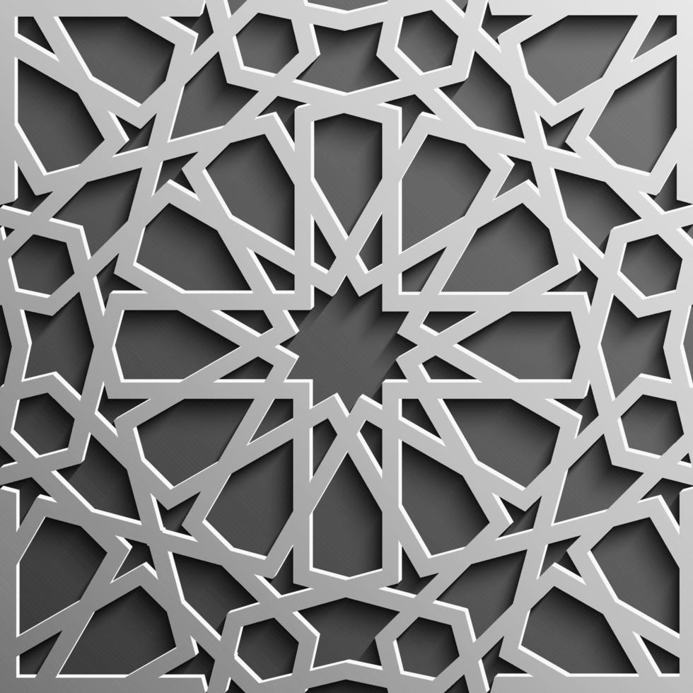 Seamless islamic pattern 3d . Traditional Arabic design element ...