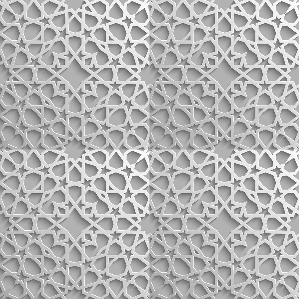 Seamless islamic pattern 3d . Traditional Arabic design element ...