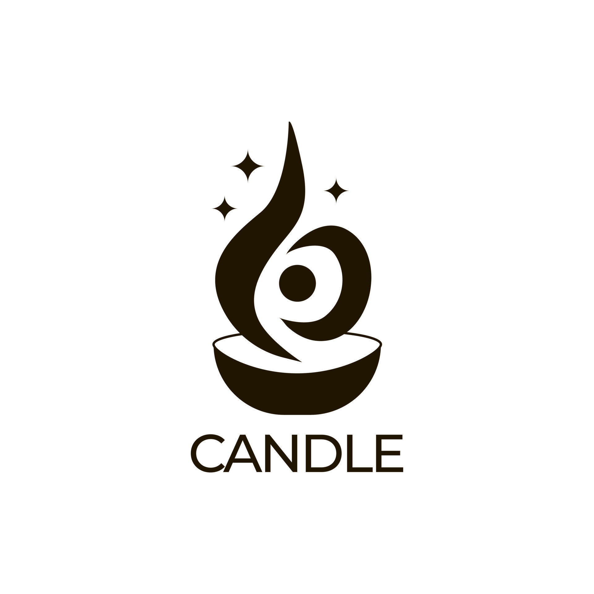 logotipo de velas en estilo minimalista para la marca, luz de fuego de ... logotipo de velas en estilo minimalista para la marca, luz de fuego de ...