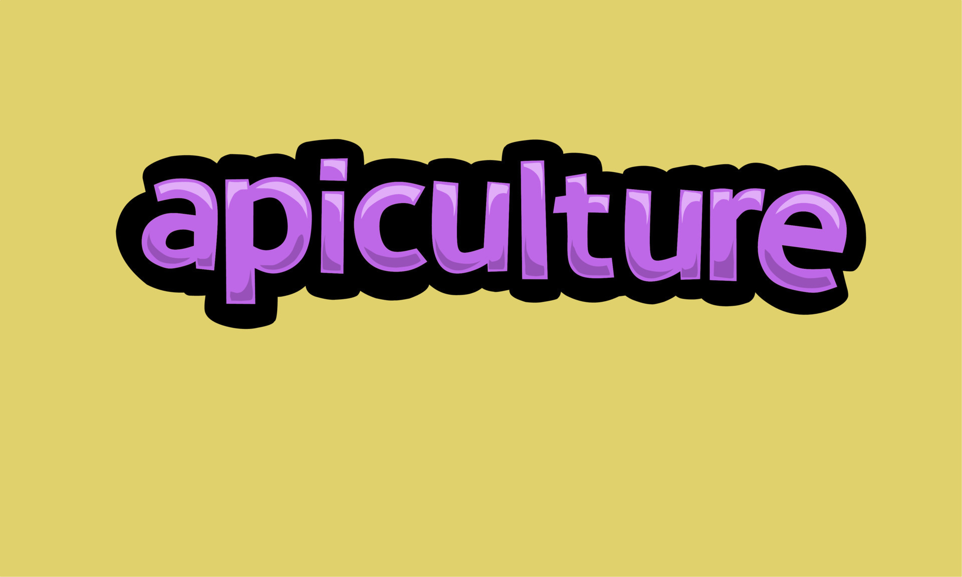 APICULTURE writing vector design on a yellow background 14564250 Vector ... APICULTURE writing vector design on a yellow background 14564250 Vector ...
