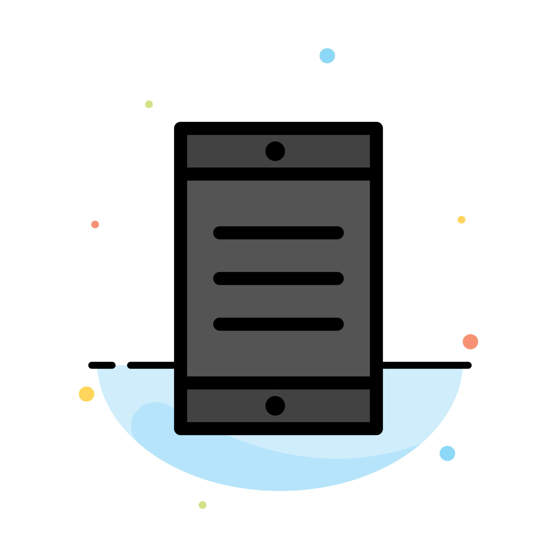 Mobile Cell Text Abstract Flat Color Icon Template 14567228 Vector Art At Vecteezy