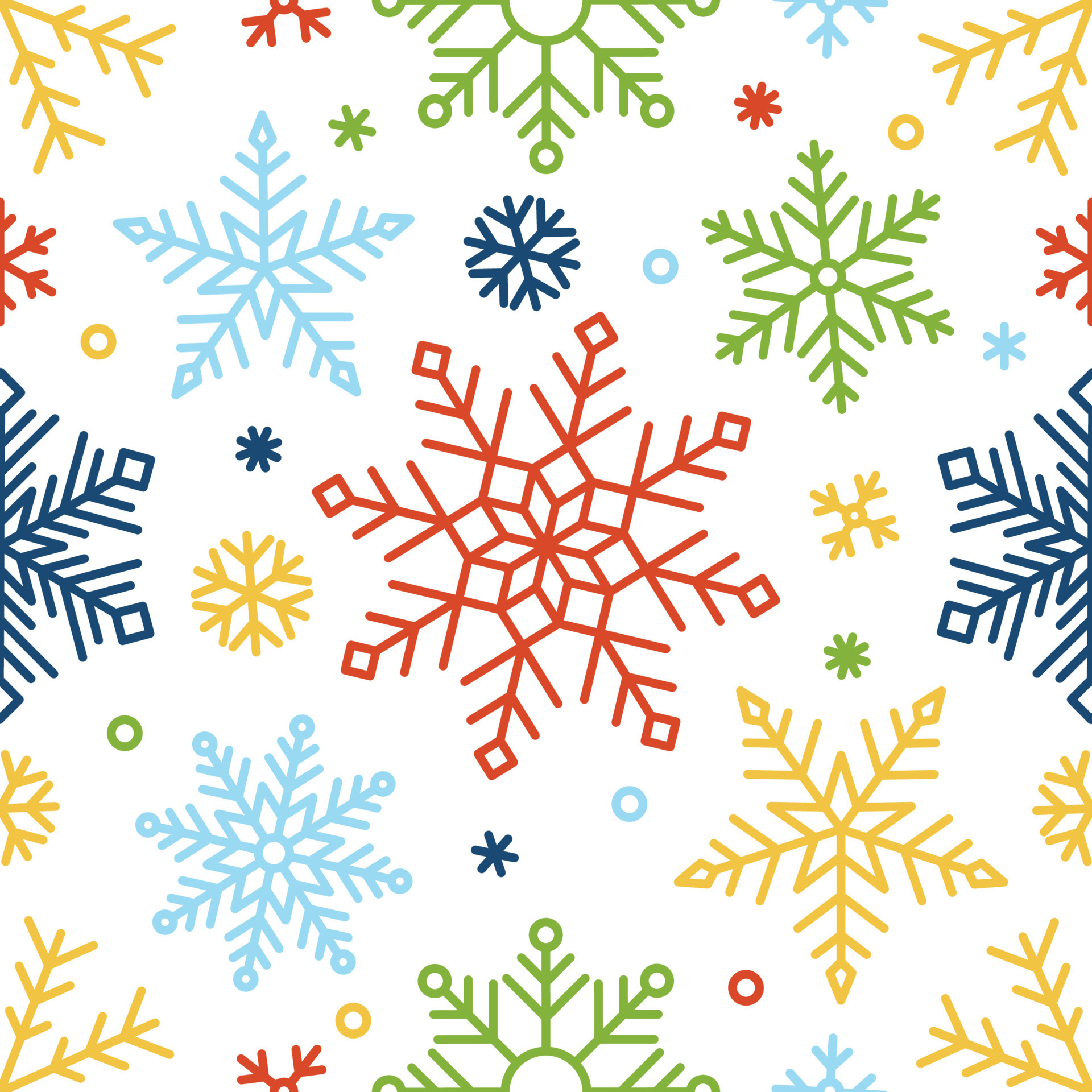 Snowflakes Seamless Pattern Background 14569247 Vector Art at Vecteezy