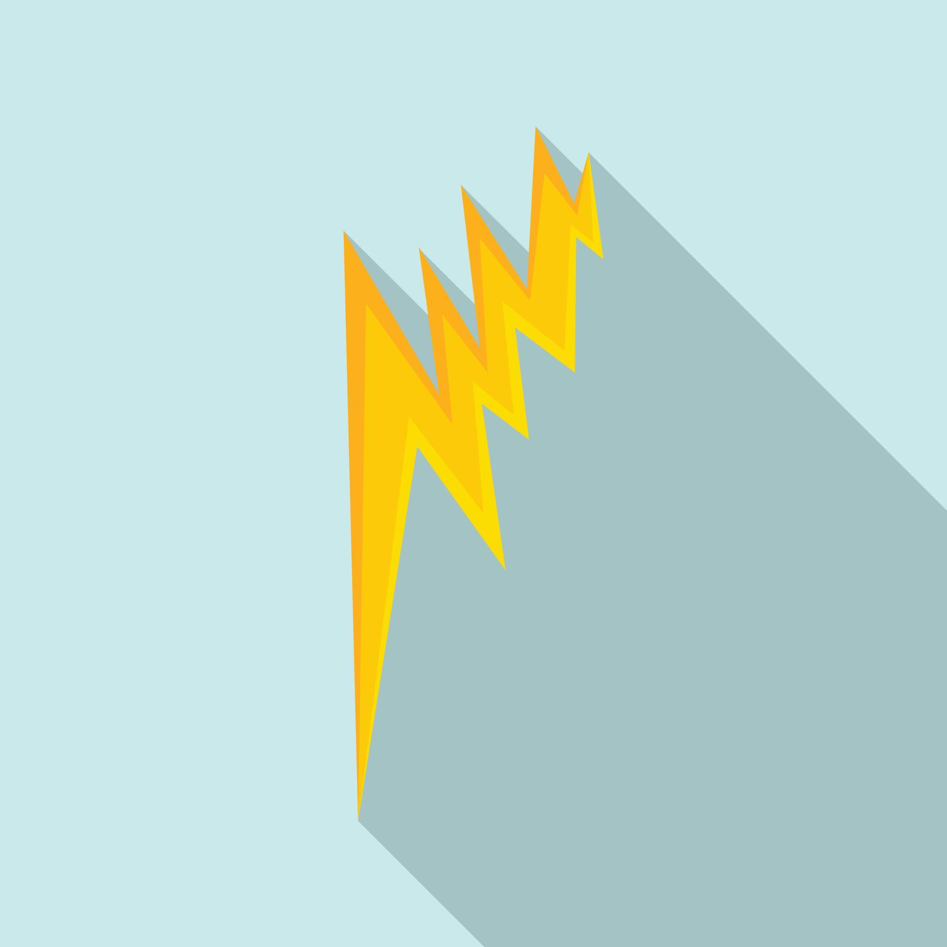 Lightning bolt icon, flat style 14569756 Vector Art at Vecteezy Lightning bolt icon, flat style 14569756 Vector Art at Vecteezy