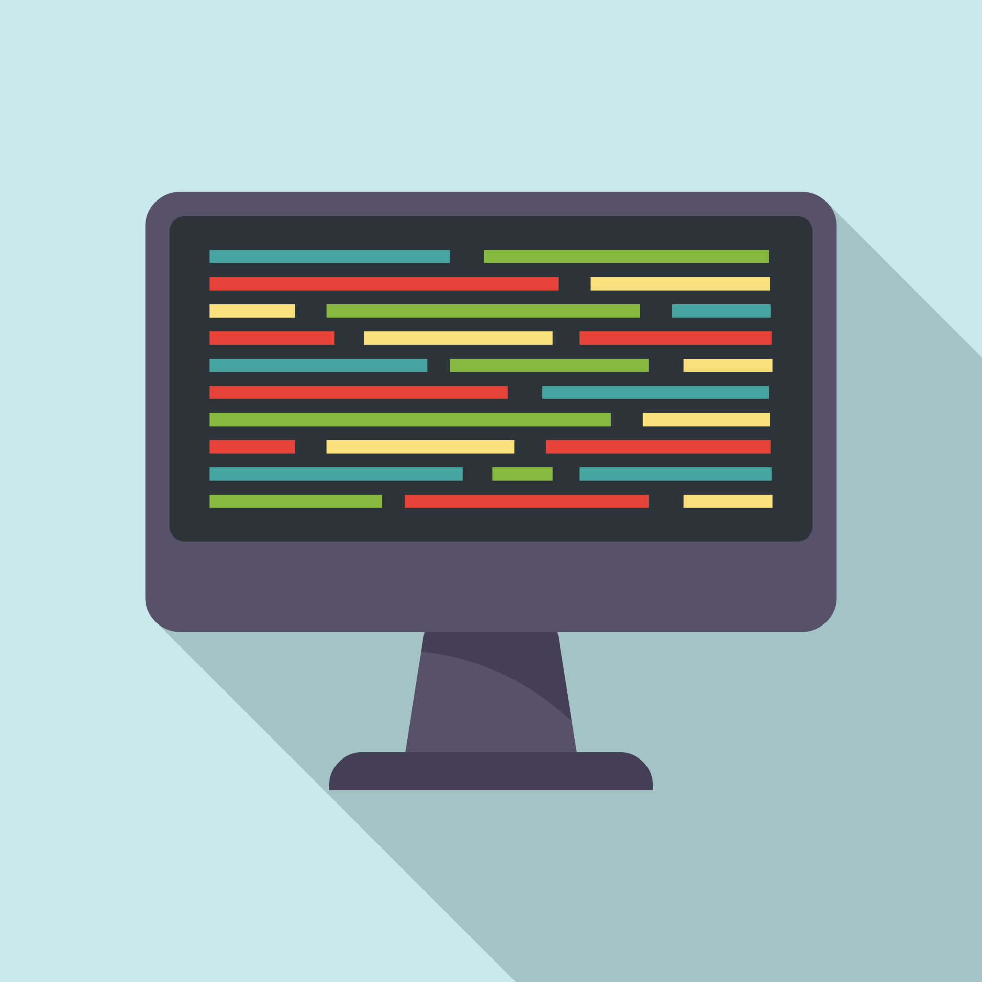 Testing software performance icon, flat style 14570739 Vector Art at ...