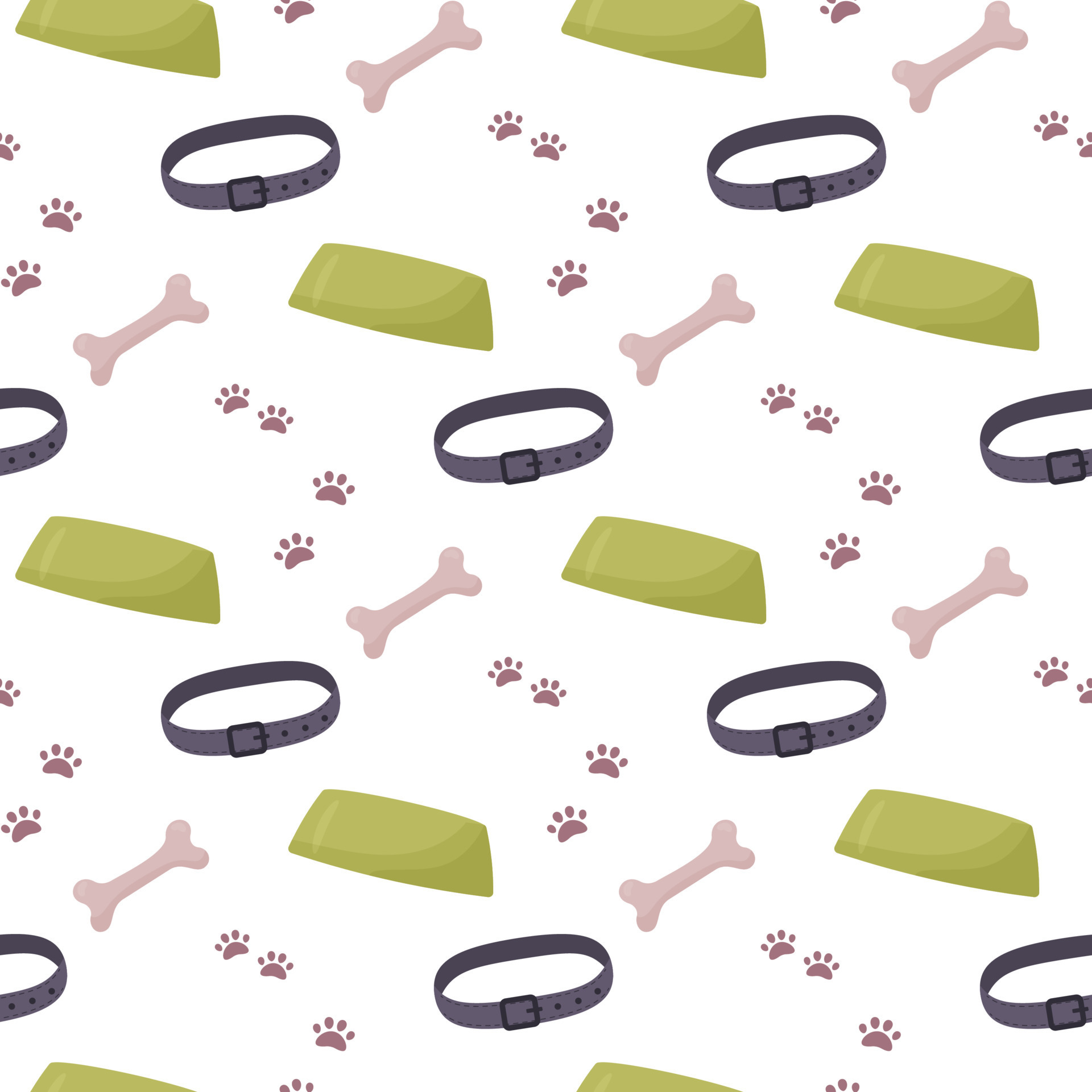 pets items pattern 14572340 Vector Art at Vecteezy