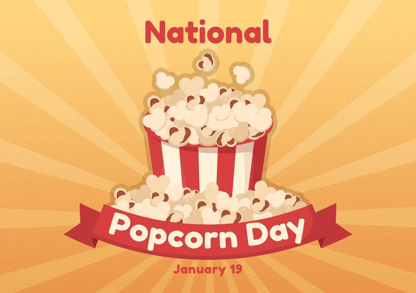 National Popcorn Day on January 19th with a Big Box of Red and White ...