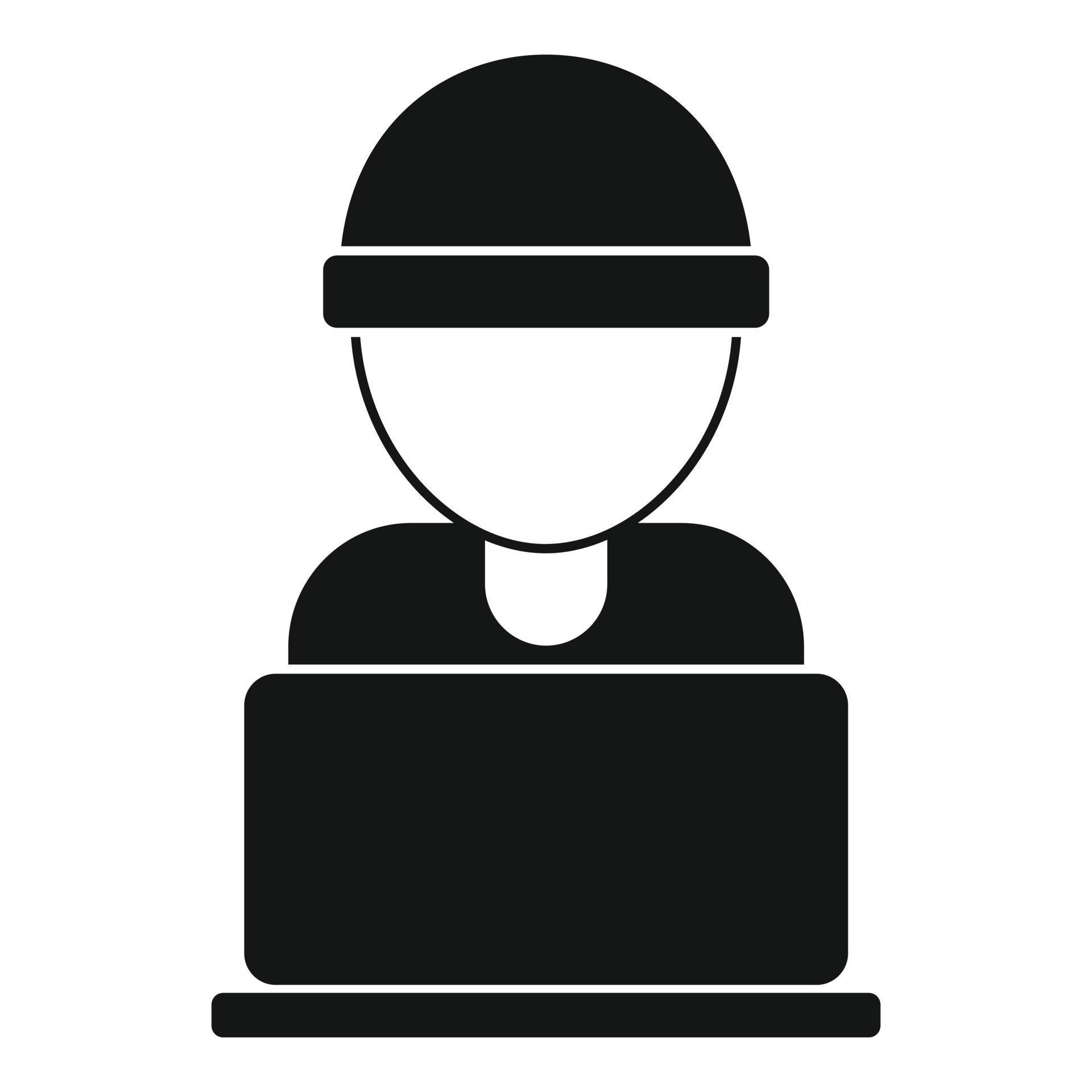 Hacker laptop icon, simple style 14573722 Vector Art at Vecteezy