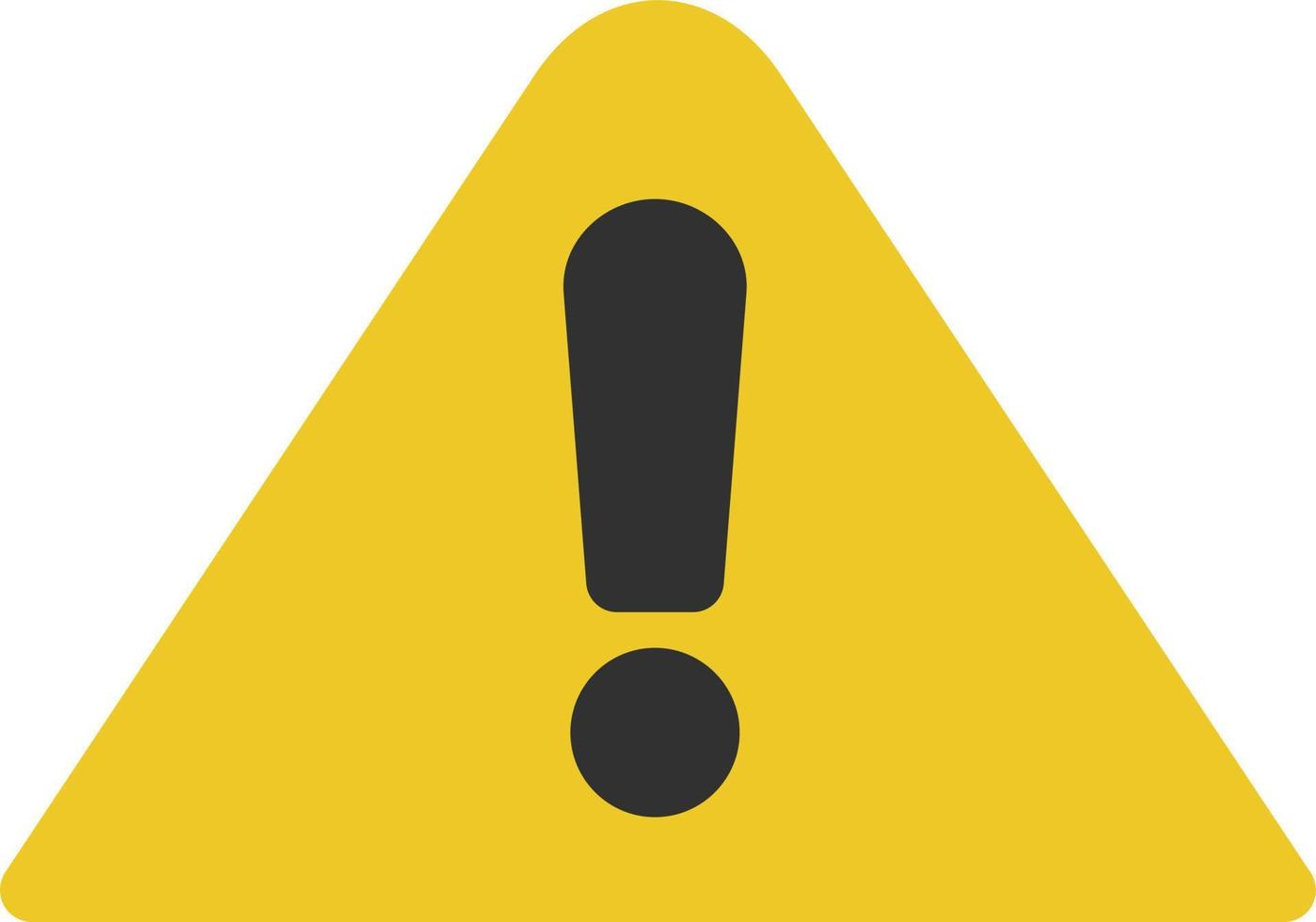 Warning Sign Flat Icon 14573828 Vector Art at Vecteezy