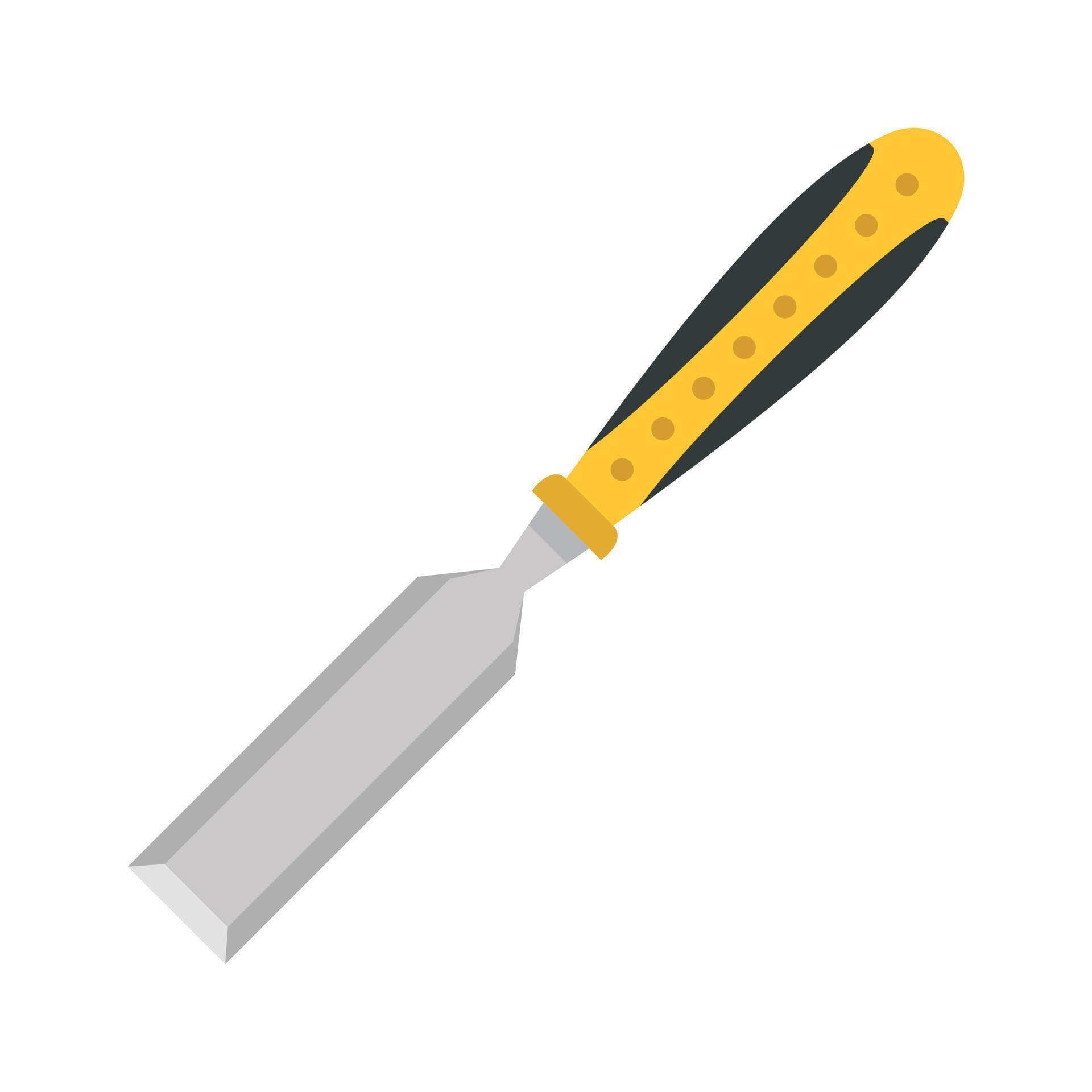 Chisel tool icon, flat style 14574430 Vector Art at Vecteezy