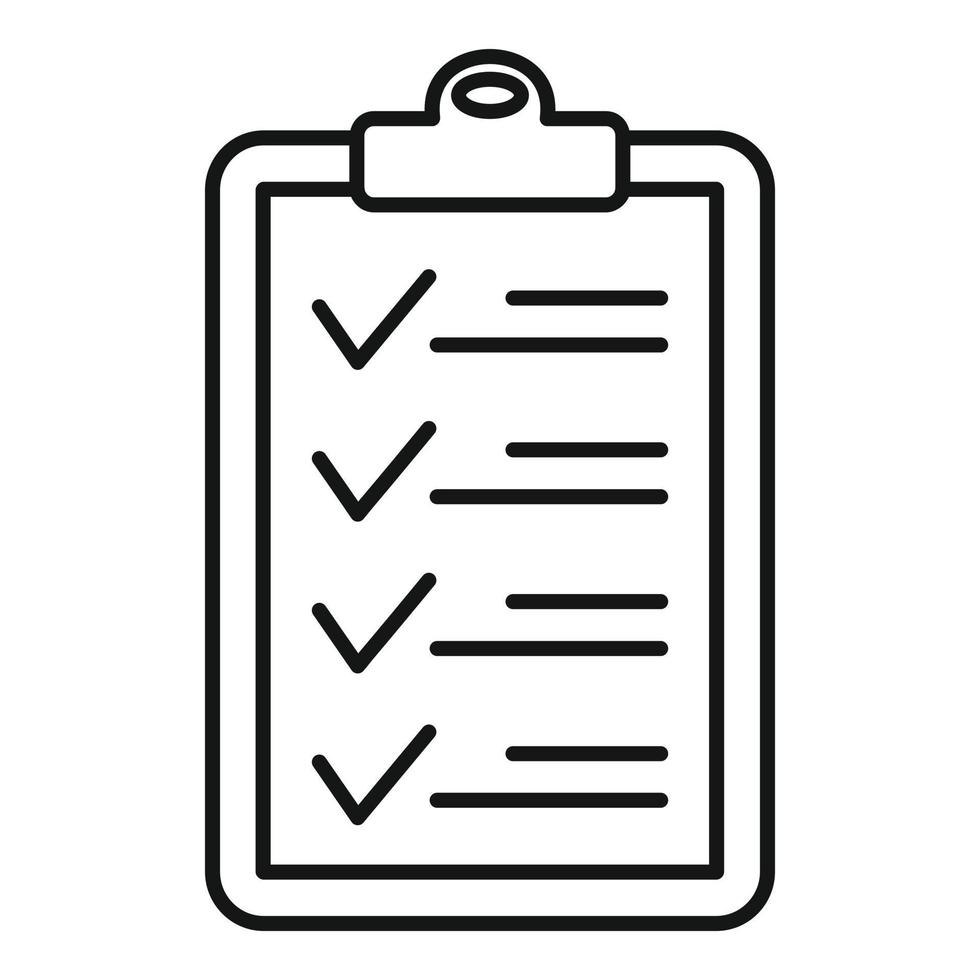 Check list icon, outline style 14575327 Vector Art at Vecteezy Check list icon, outline style 14575327 Vector Art at Vecteezy