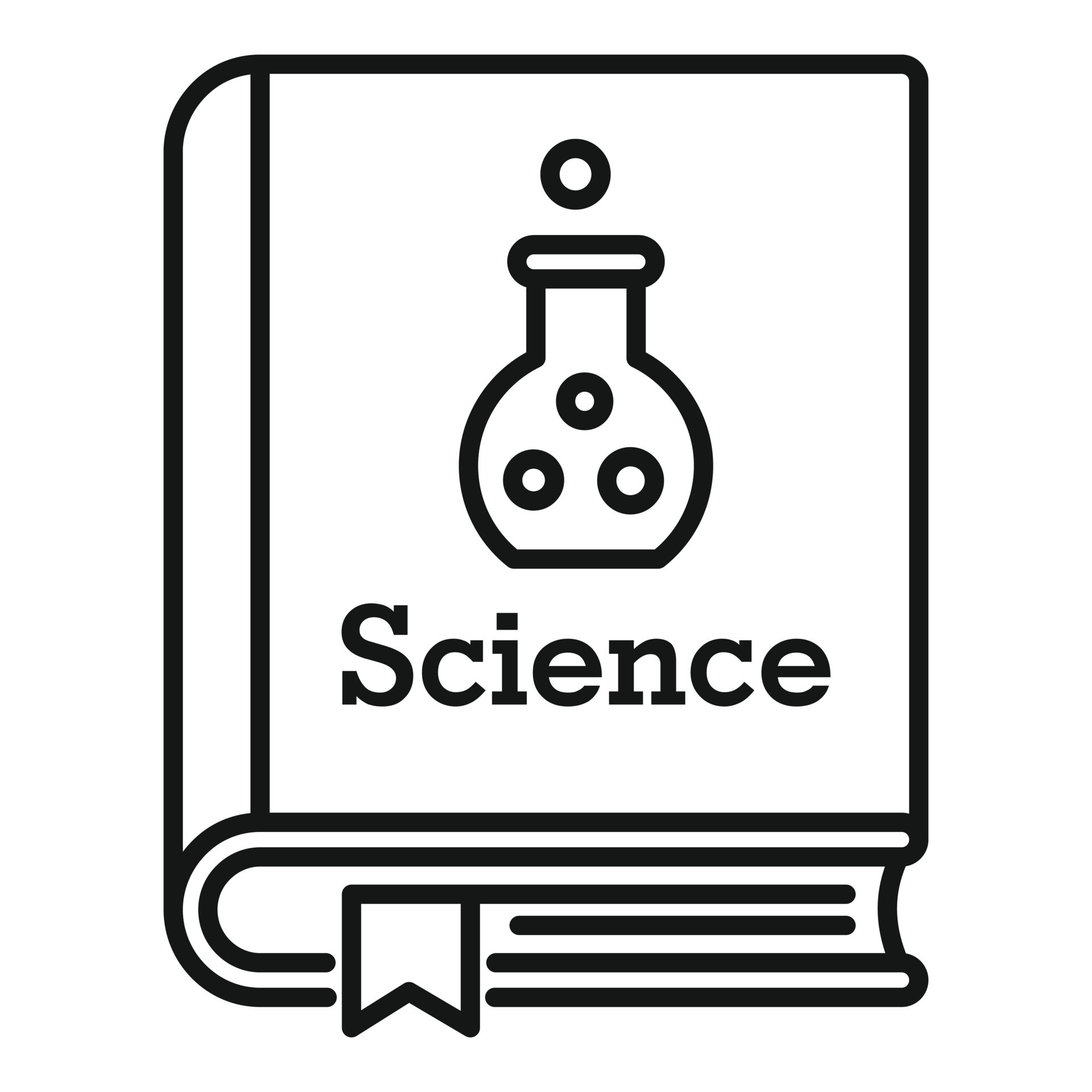 Science Book Icon Outline Style 14577302 Vector Art At Vecteezy
