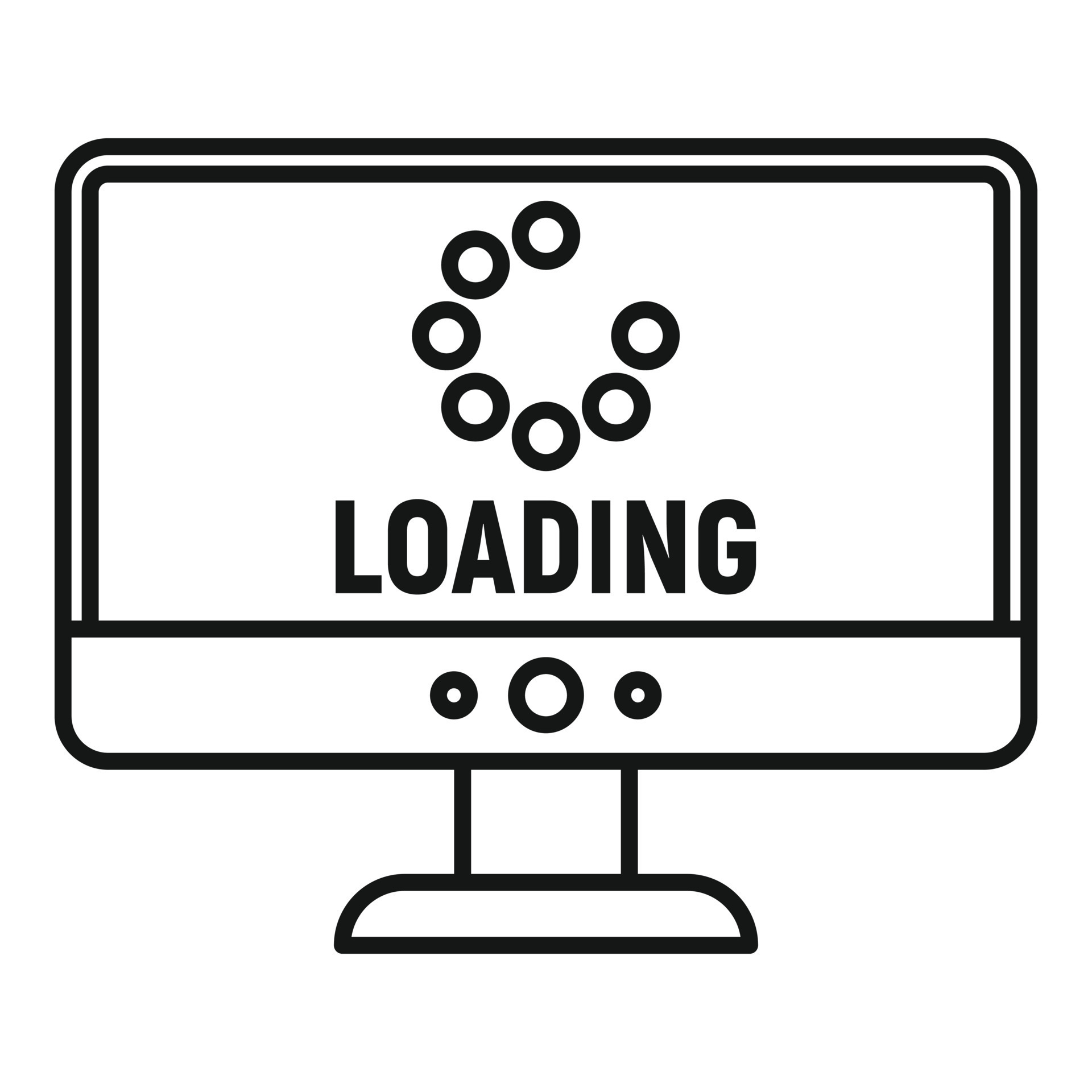 Loading computer update icon, outline style 14577376 Vector Art at Vecteezy