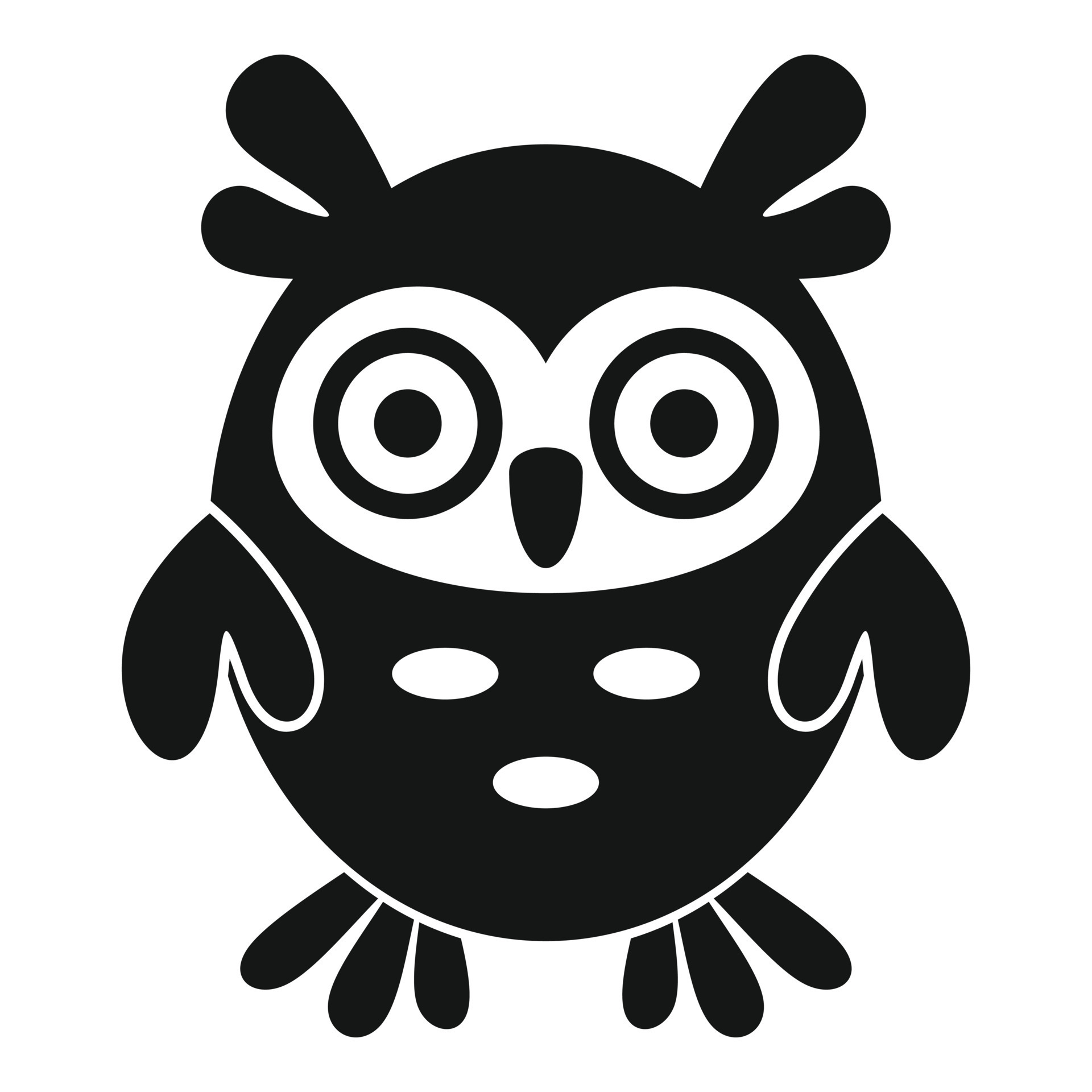 Adorable owl icon, simple style 14577796 Vector Art at Vecteezy