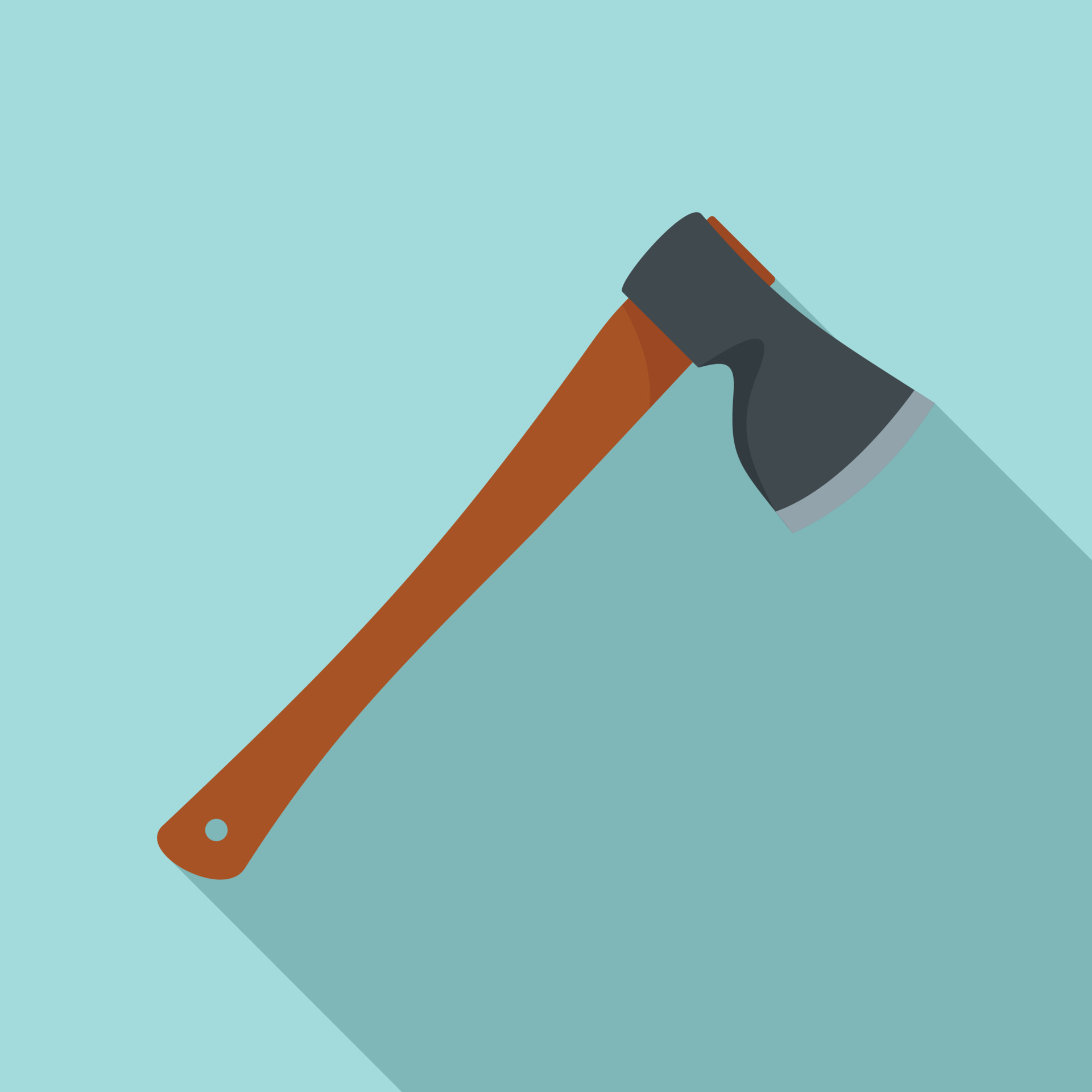 icono de hacha, estilo plano 14578193 Vector en Vecteezy