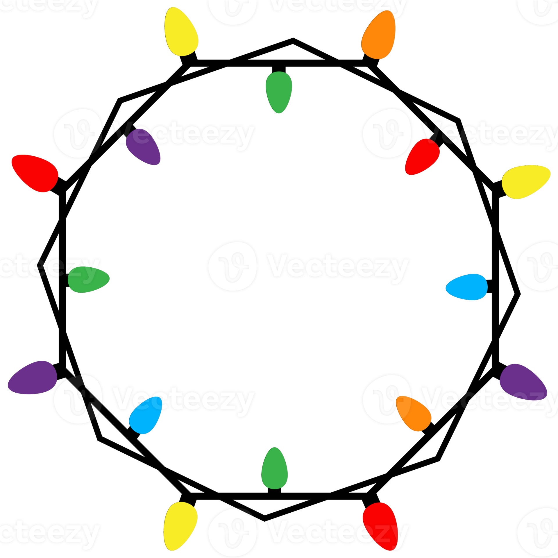 diseño de luces navideñas 14578232 PNG