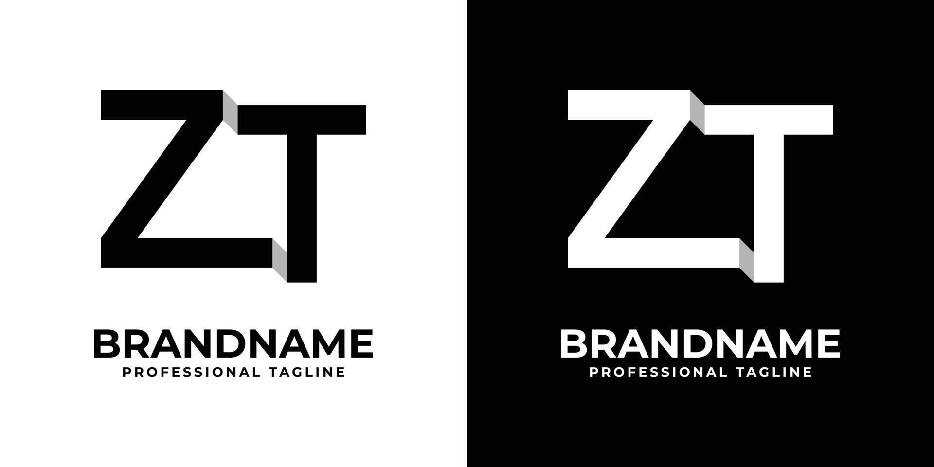 Letter ZT or TZ Monogram Logo, suitable for any business with ZT or TZ initials. 14578783 Vector ...