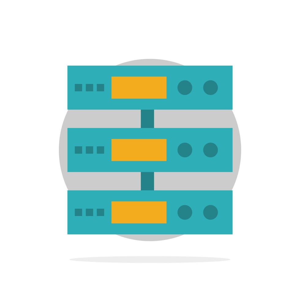 Server Data Storage Cloud Files Abstract Circle Background Flat color ...