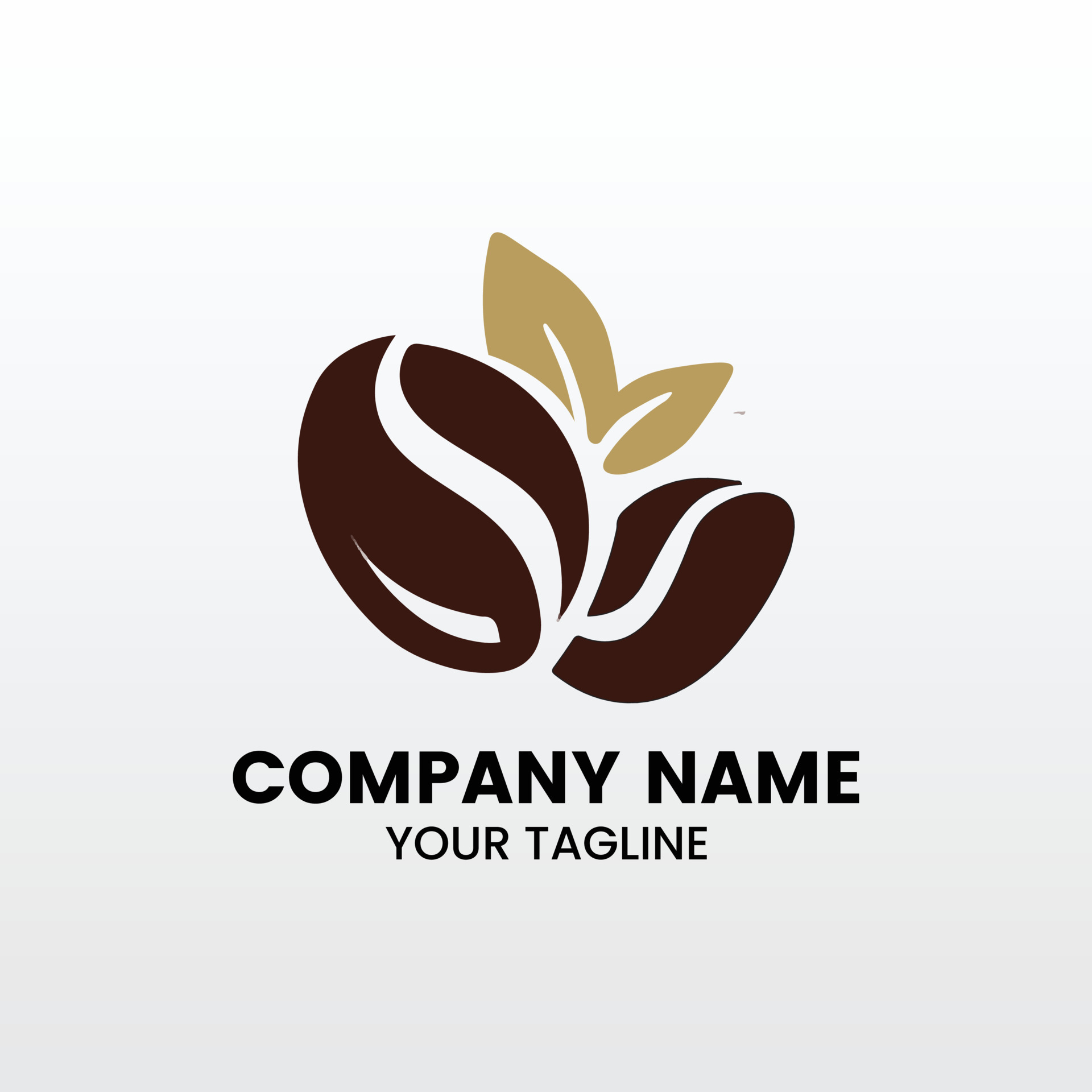vector Coffee Bean flat Icon logo. Flat logo Design Element. for coffee ... vector Coffee Bean flat Icon logo. Flat logo Design Element. for coffee ...
