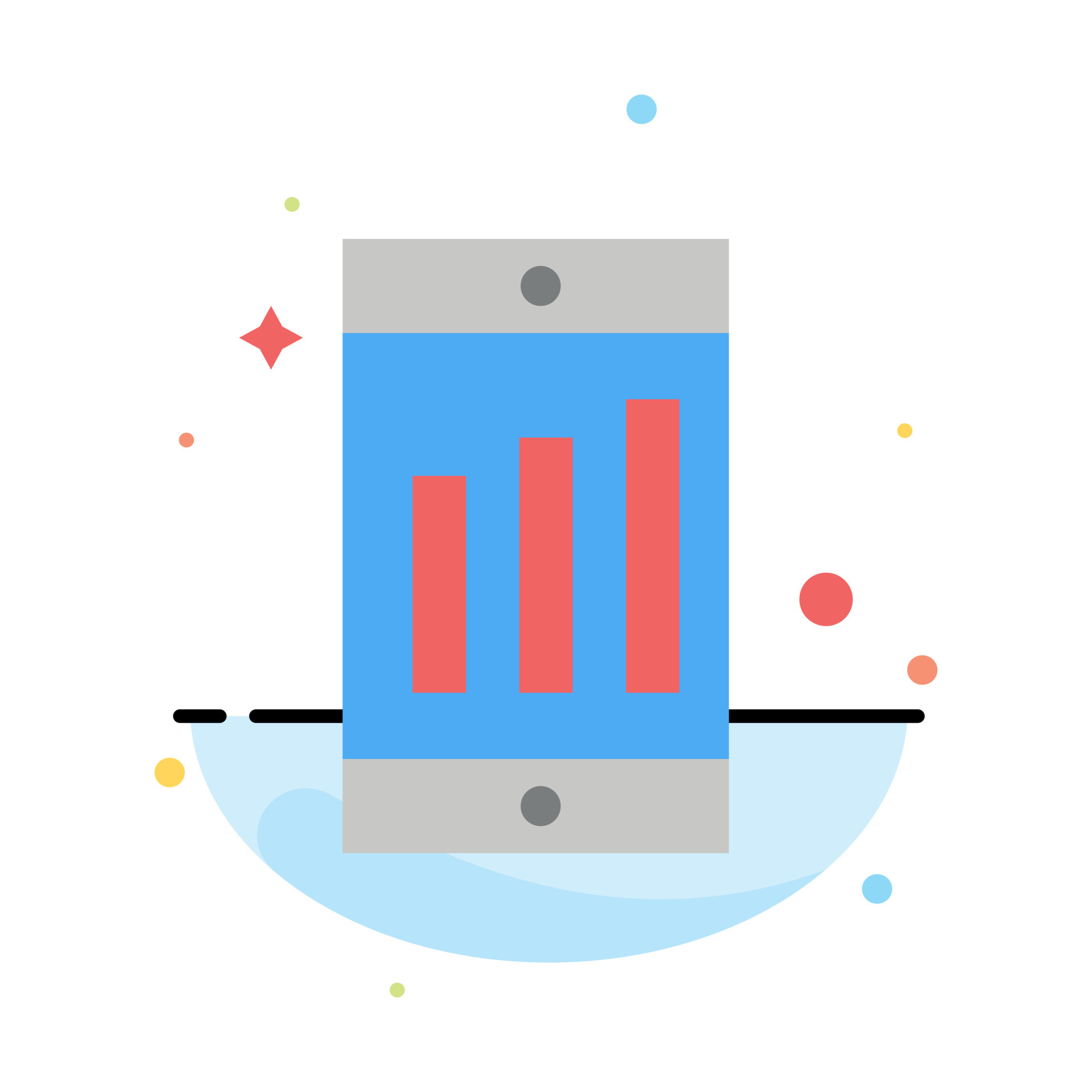 Mobile Cell Chart Abstract Flat Color Icon Template 14580188 Vector Art At Vecteezy