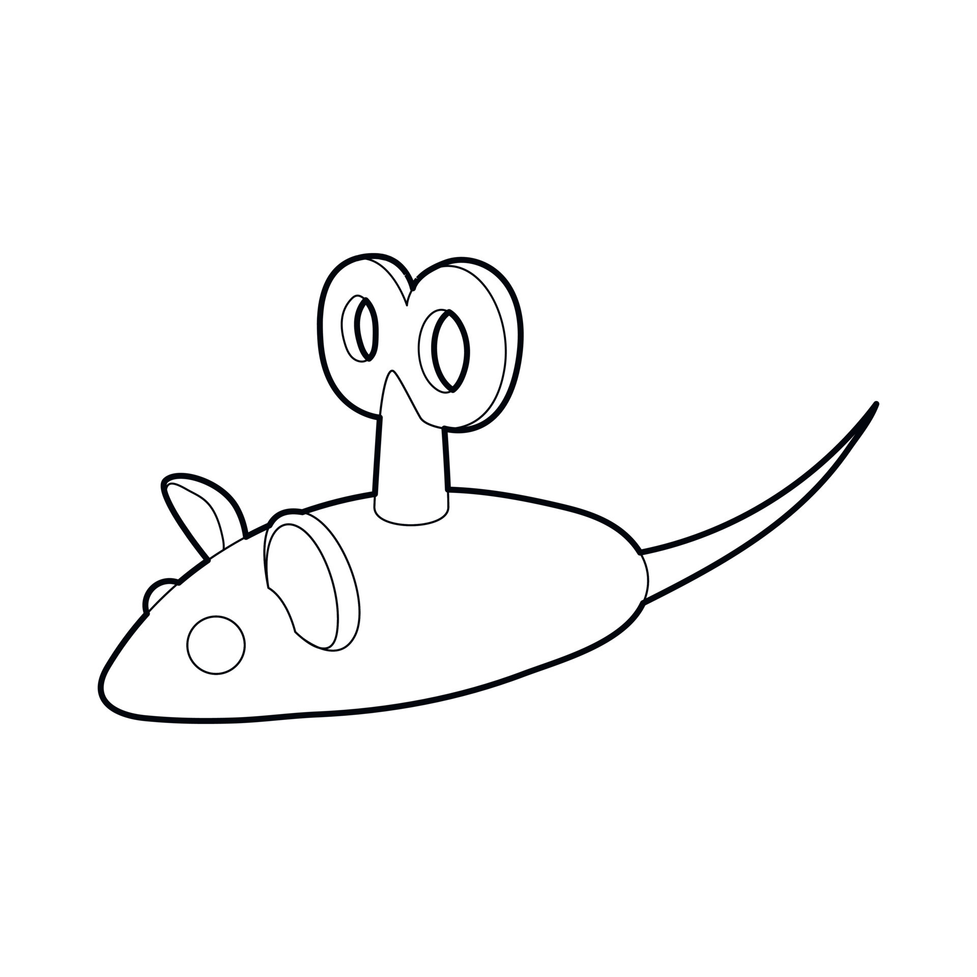 Clockwork Mouse Icon Outline Style 14580539 Vector Art At Vecteezy