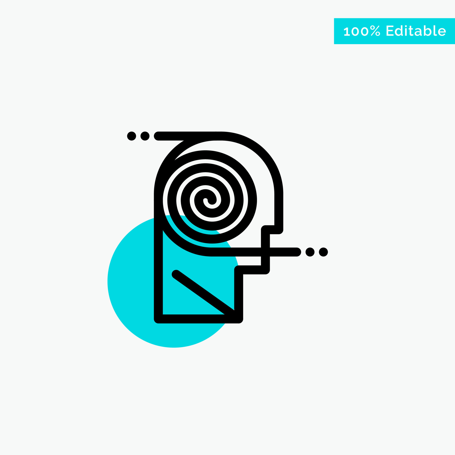 Better Comprehension Definition Learning Study turquoise highlight circle point Vector icon ...
