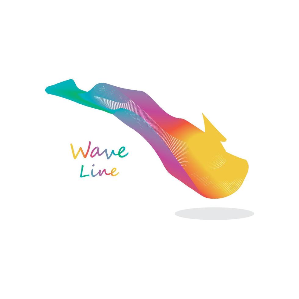 Wave line vector color background 14583057 Vector Art at Vecteezy