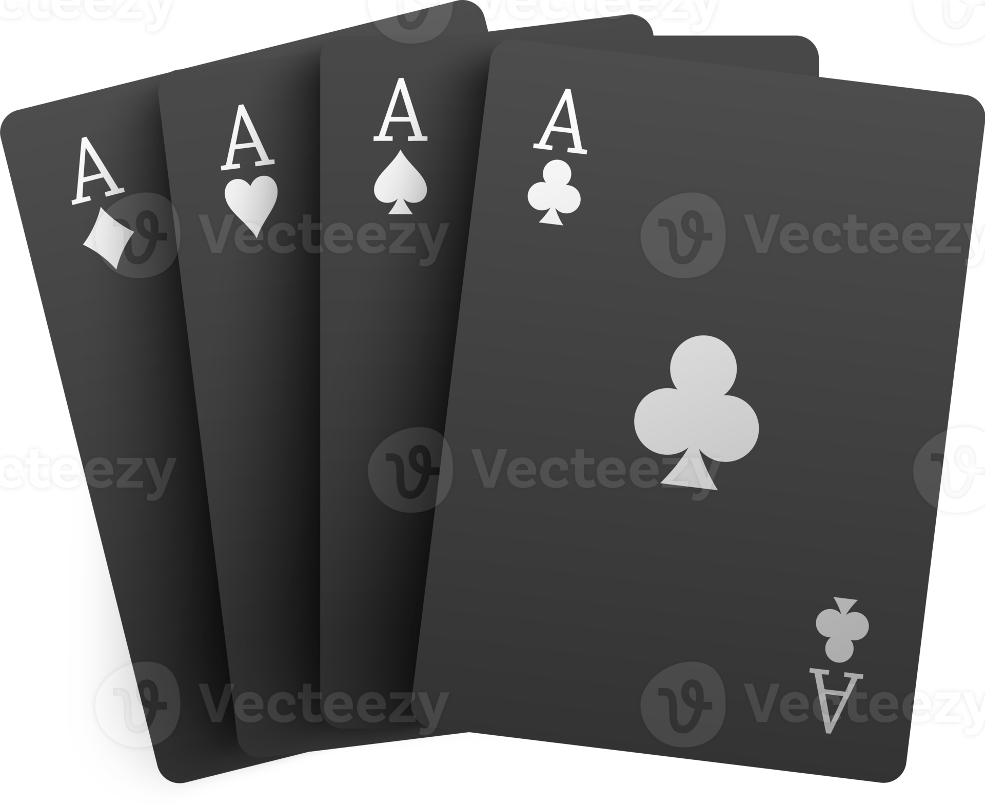 Black four aces poker card 14585768 PNG Black four aces poker card 14585768 PNG