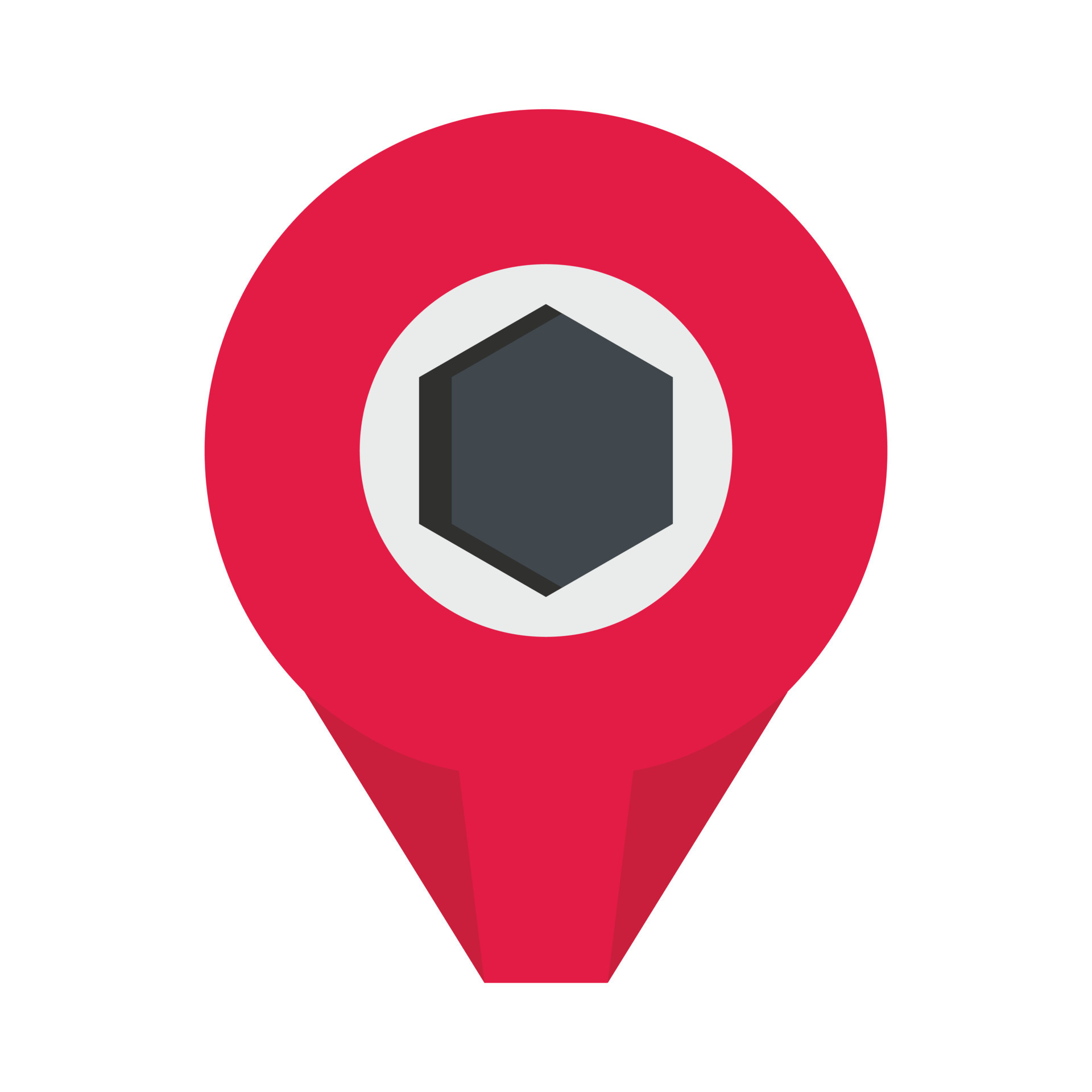 icono de pin de marca, estilo plano. 14587655 Vector en Vecteezy