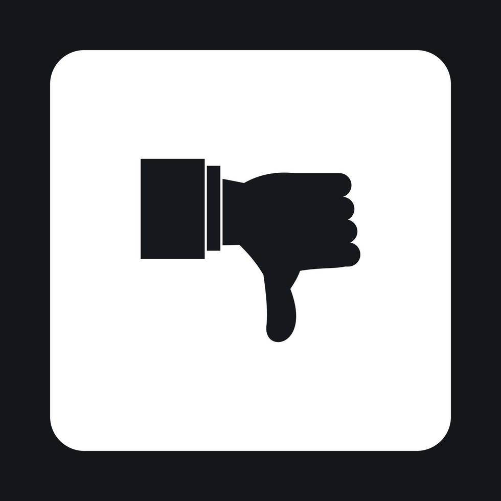 Thumb down gesture icon, simple style 14590126 Vector Art at Vecteezy Thumb down gesture icon, simple style 14590126 Vector Art at Vecteezy