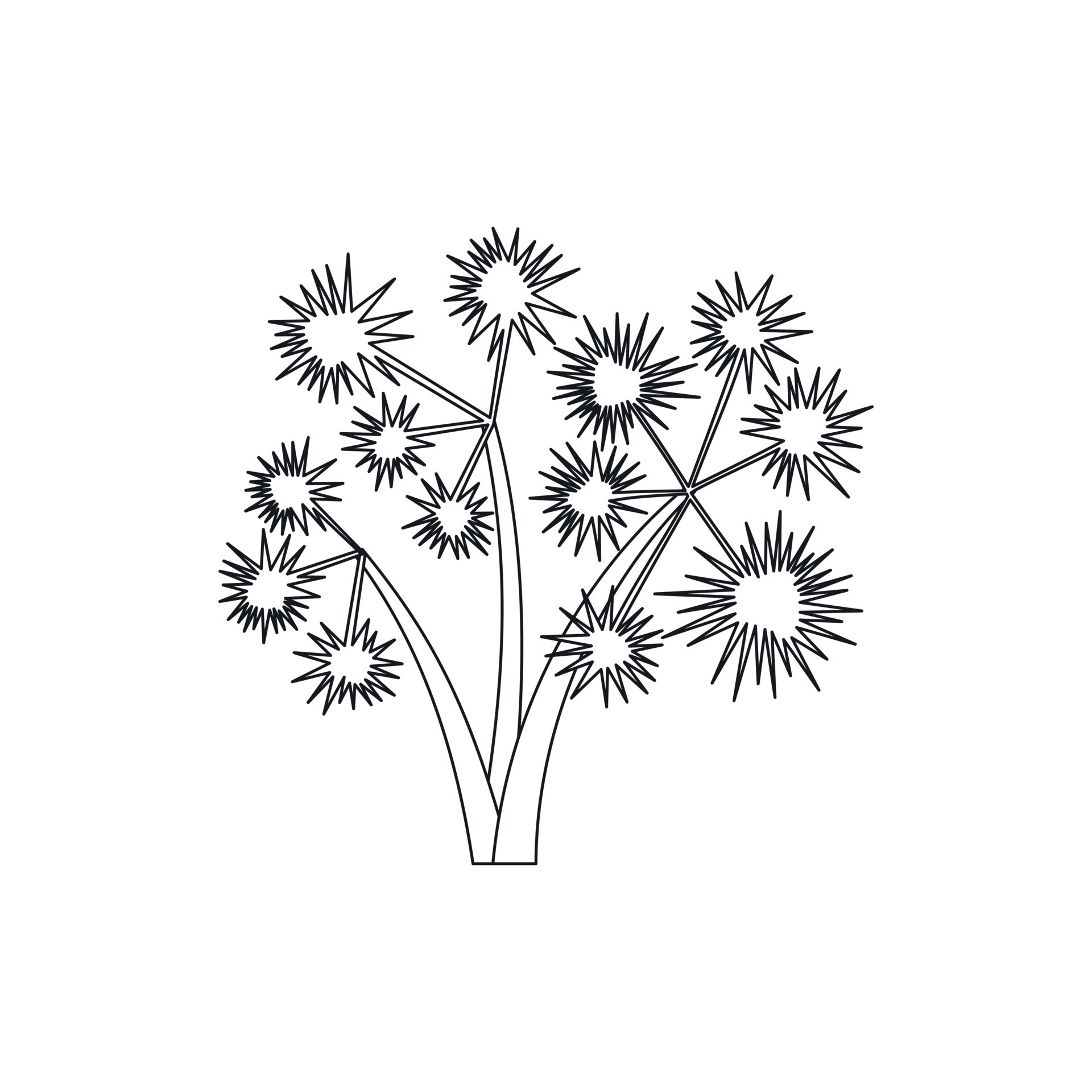 Three spiky palm trees icon, outline style 14591536 Vector Art at Vecteezy Three spiky palm trees icon, outline style 14591536 Vector Art at Vecteezy