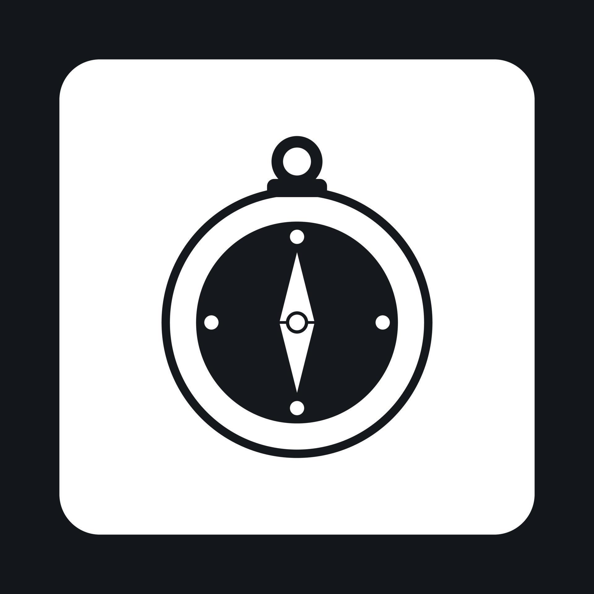 Compass icon, simple style 14595708 Vector Art at Vecteezy