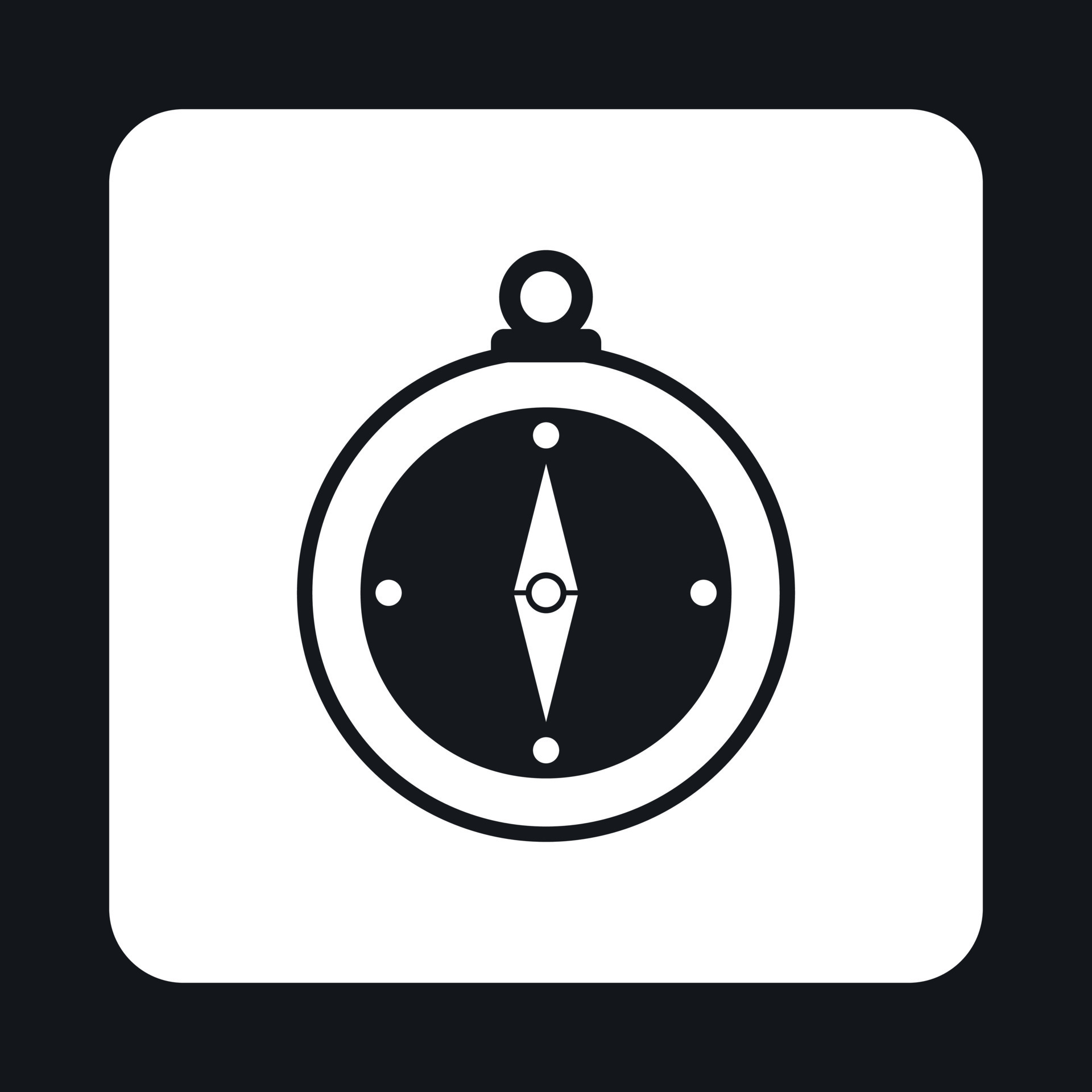 Compass icon, simple style 14595708 Vector Art at Vecteezy