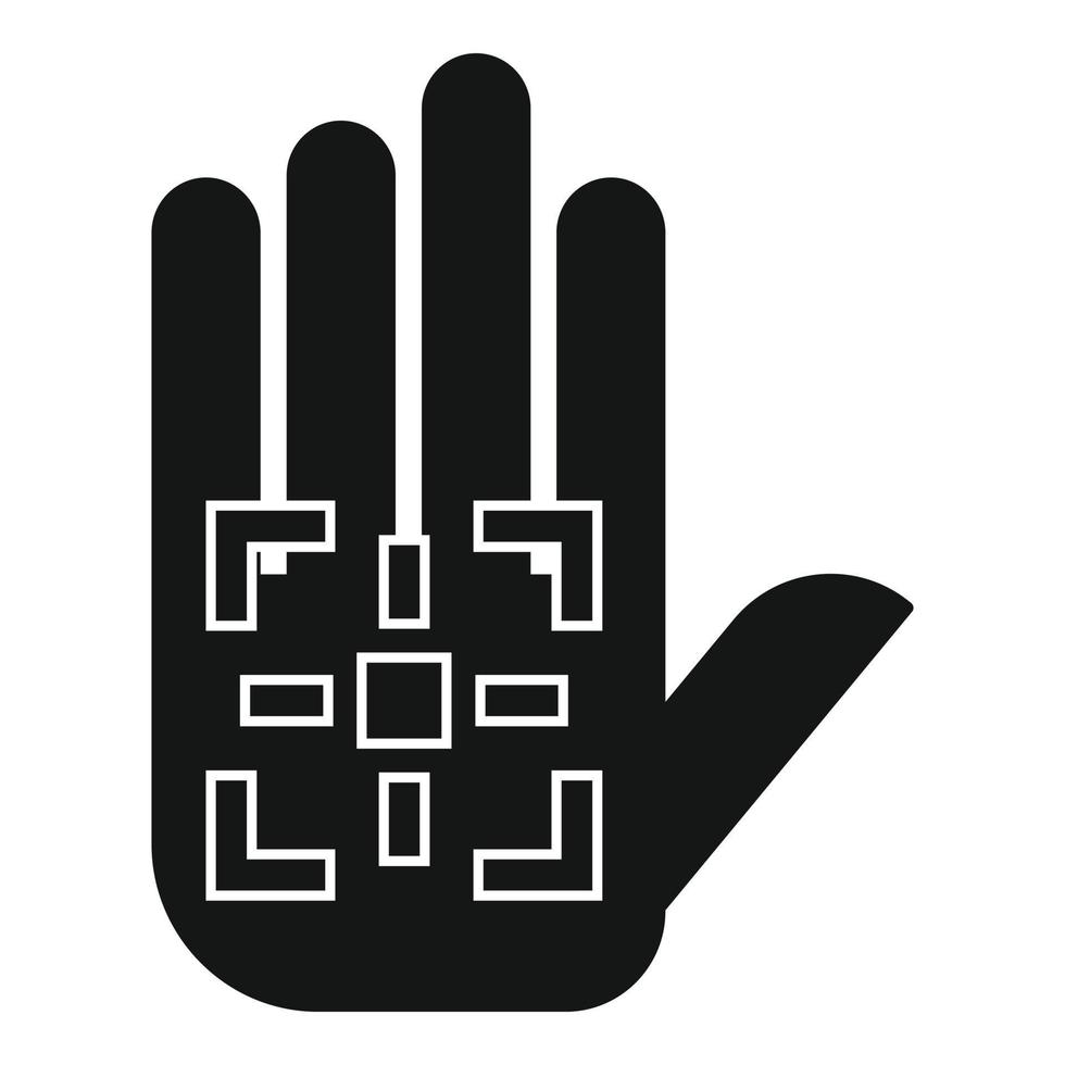 Palm biometric authentication icon, simple style 14596100 Vector Art at ... Palm biometric authentication icon, simple style 14596100 Vector Art at ...
