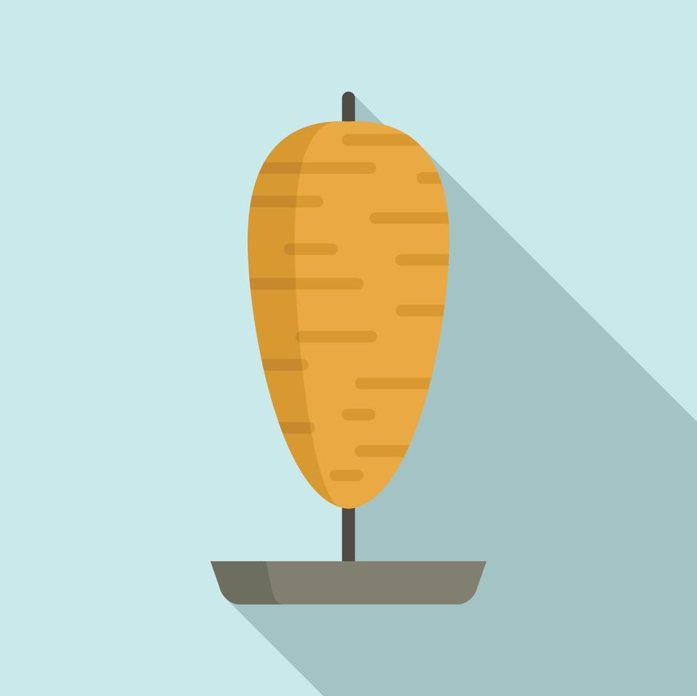 Doner kebab icon, flat style 14596740 Vector Art at Vecteezy