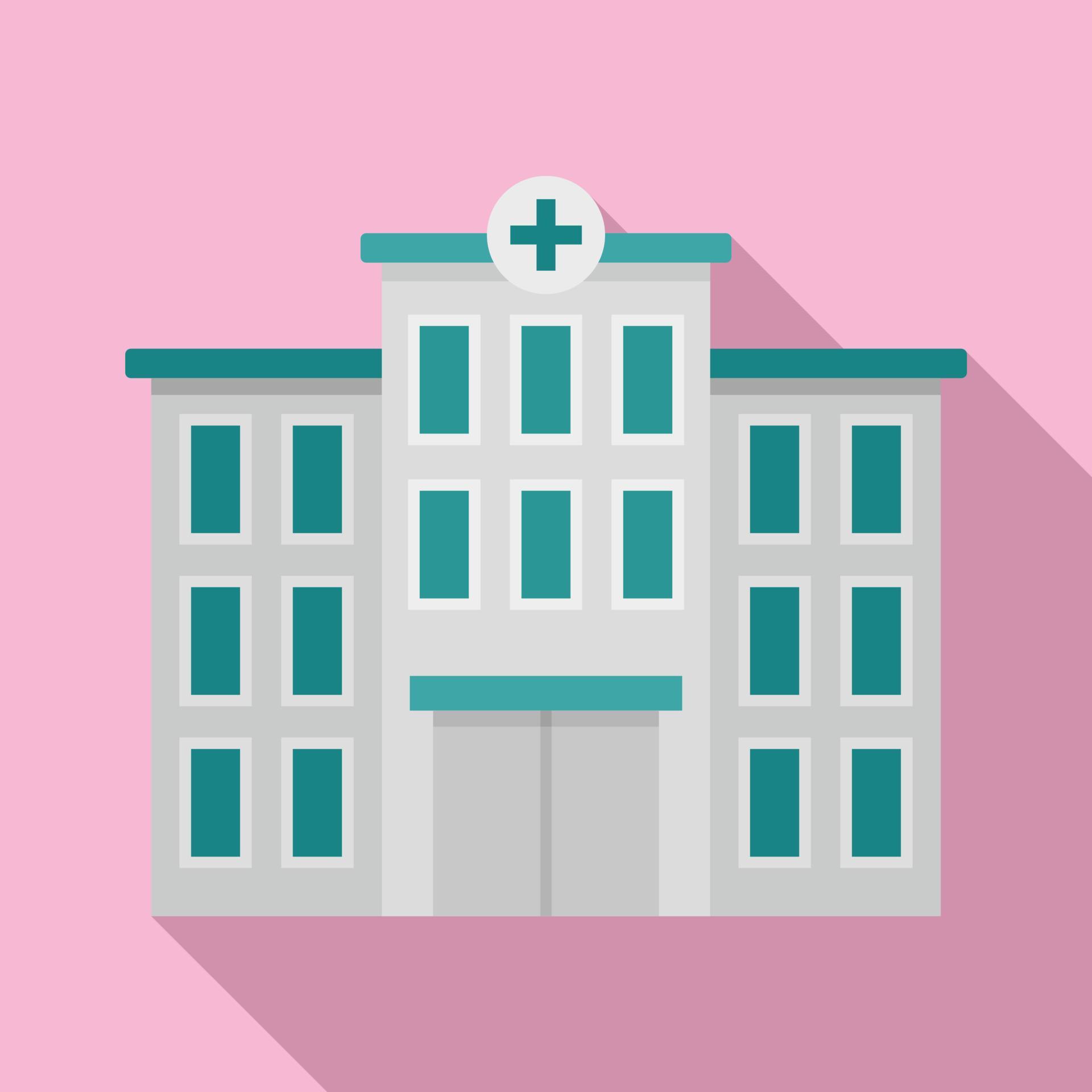 Hospital building icon, flat style 14596746 Vector Art at Vecteezy Hospital building icon, flat style 14596746 Vector Art at Vecteezy