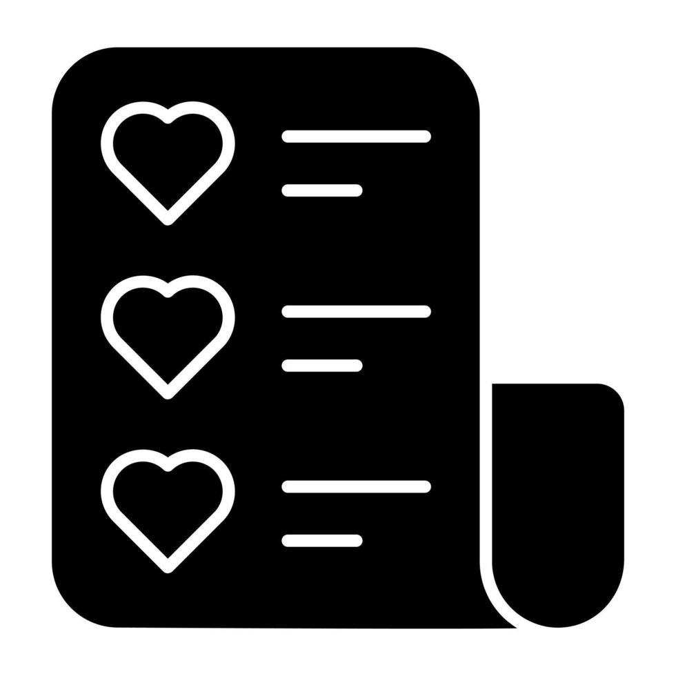 A perfect design icon of wishlist 14598950 Vector Art at Vecteezy