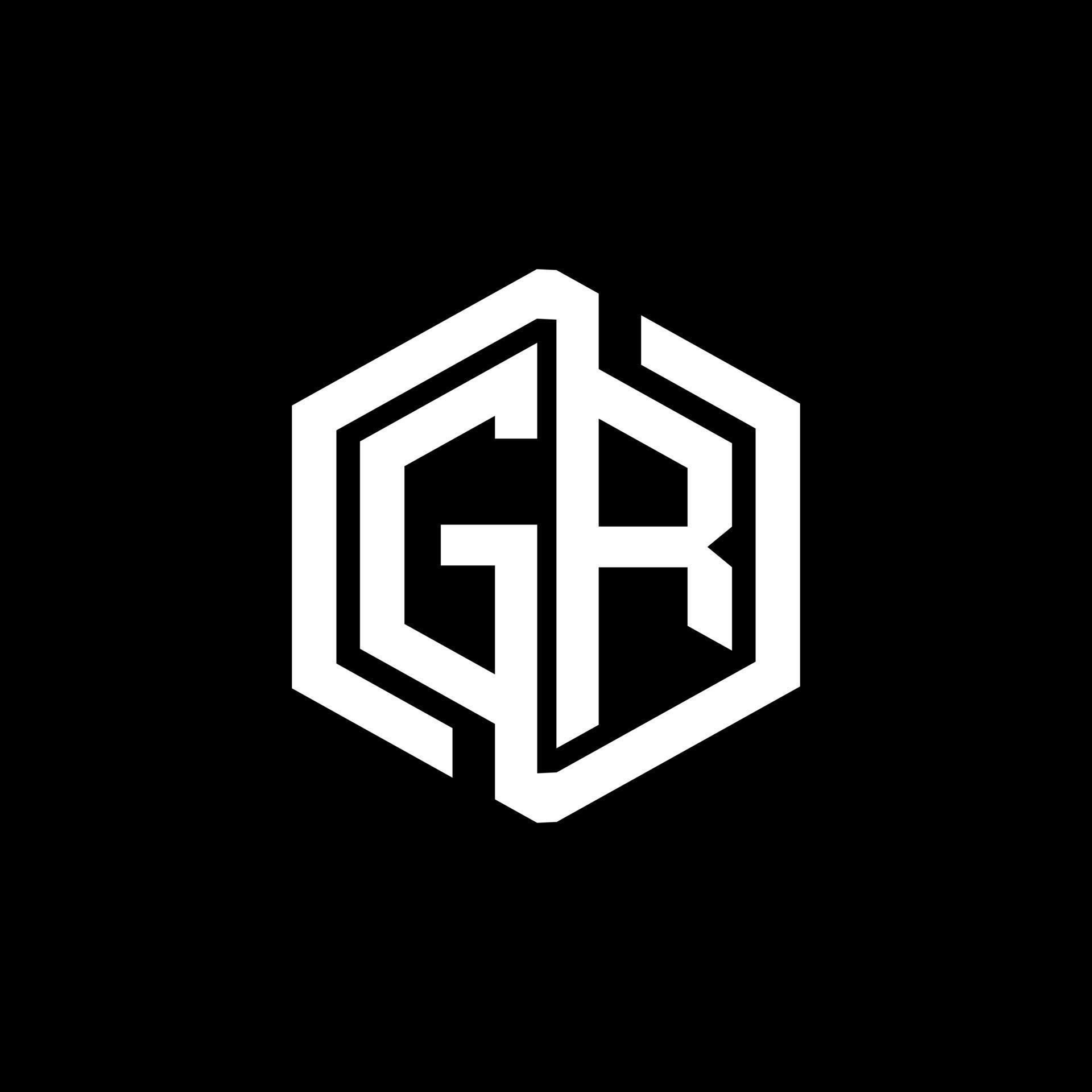 diseño de logotipo de letra gr en la ilustración. logotipo vectorial, diseños de caligrafía para ...