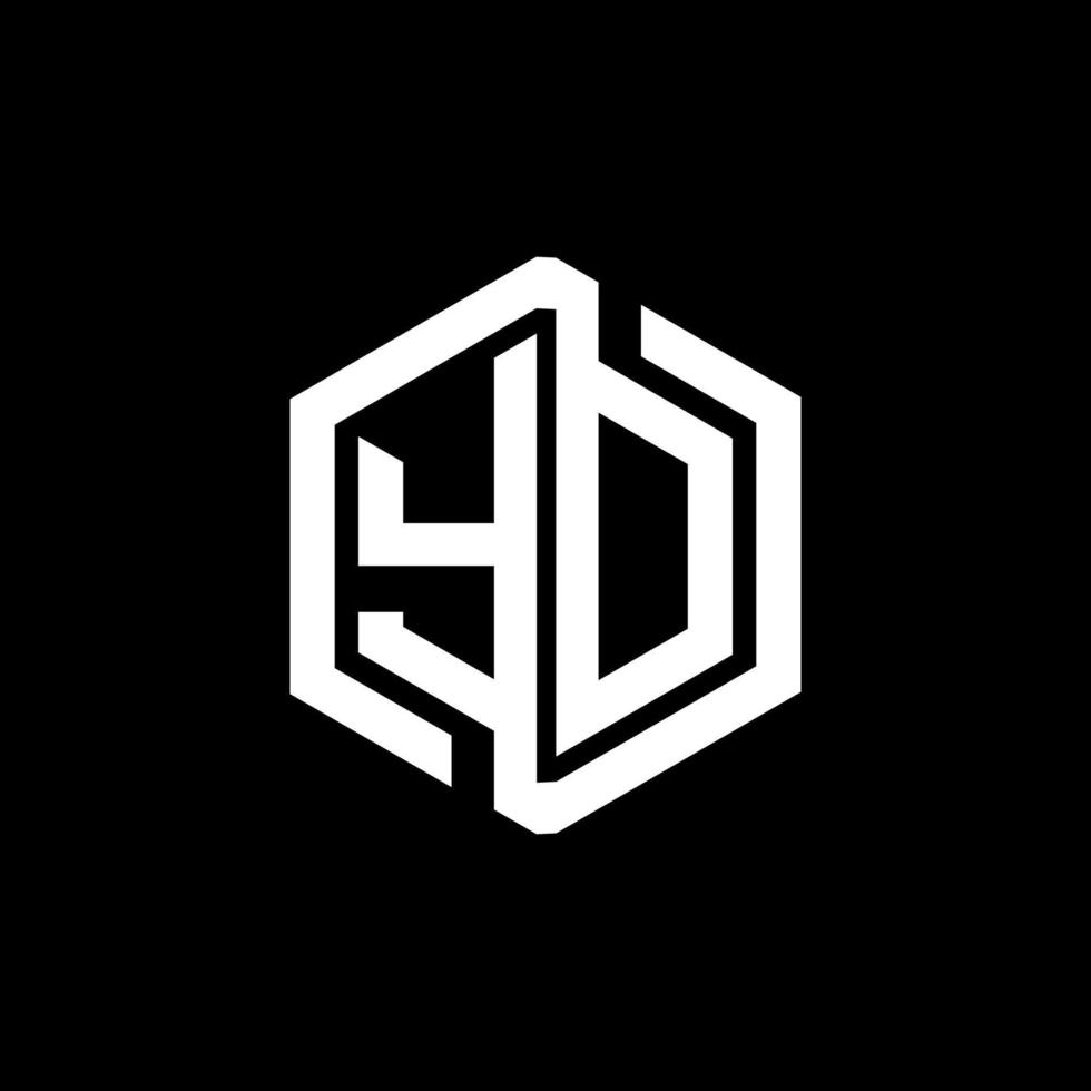 diseño del logotipo de la letra yd en la ilustración. logotipo vectorial, diseños de caligrafía ...