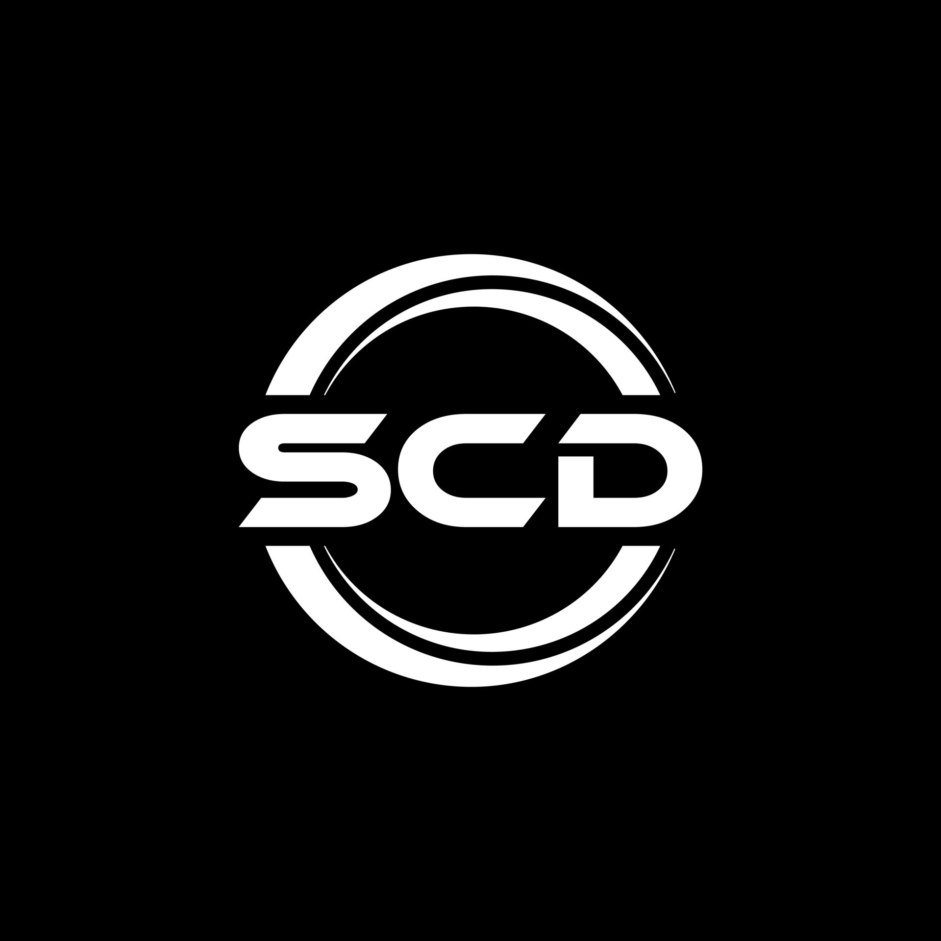 diseño del logotipo de la letra scd en la ilustración. logotipo vectorial, diseños de caligrafía ...
