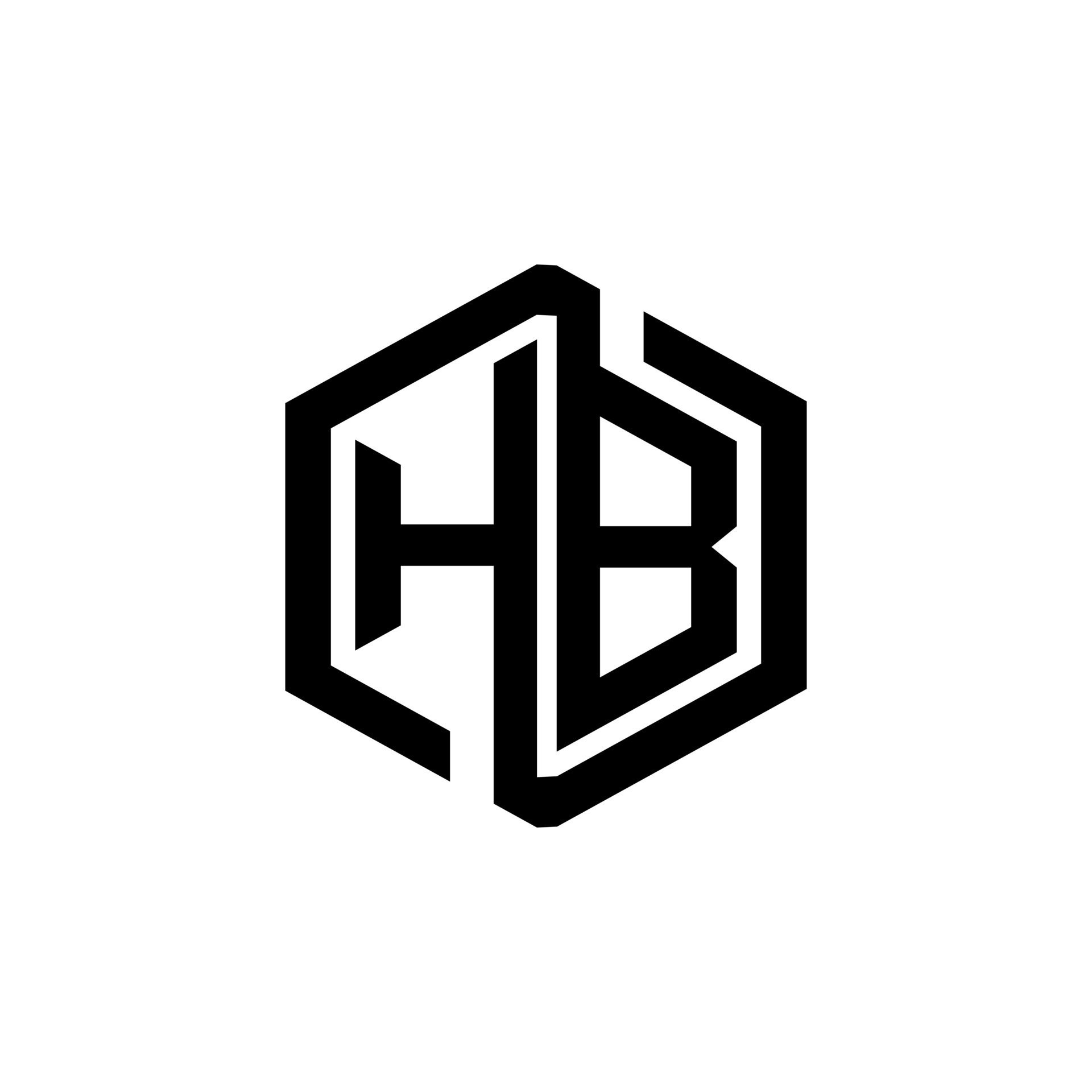 diseño del logotipo de la letra hb en la ilustración. logotipo vectorial, diseños de caligrafía ...