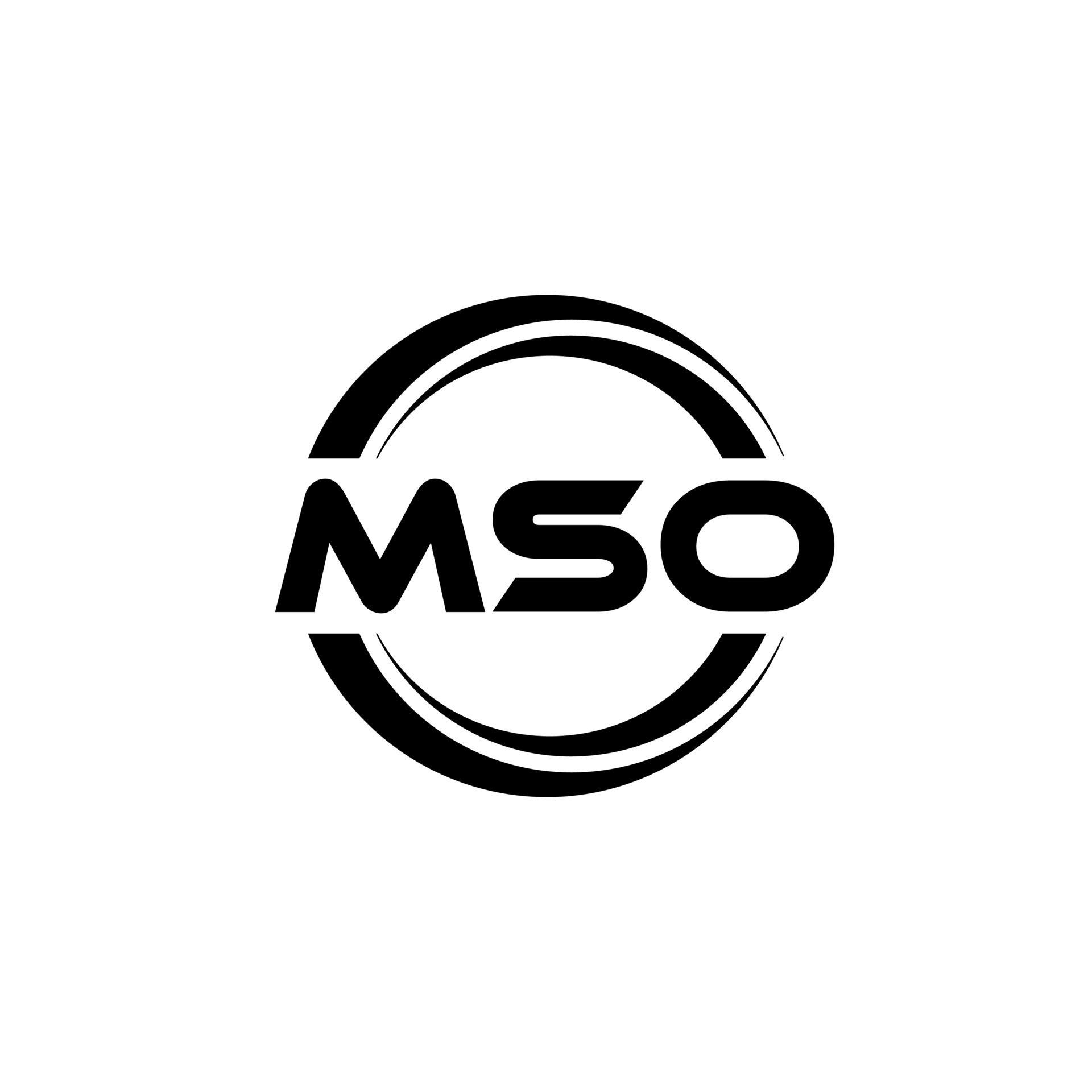 MSO letter logo design in illustration. Vector logo, calligraphy designs for logo, Poster ...