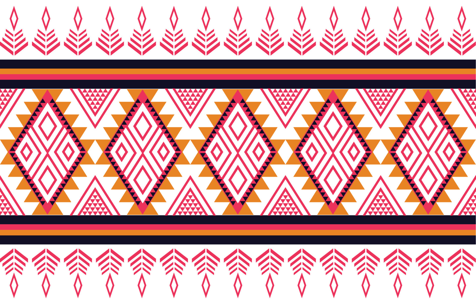 Triangle Geometric Pattern Colorful Tribal Ethnic Texture Style Design