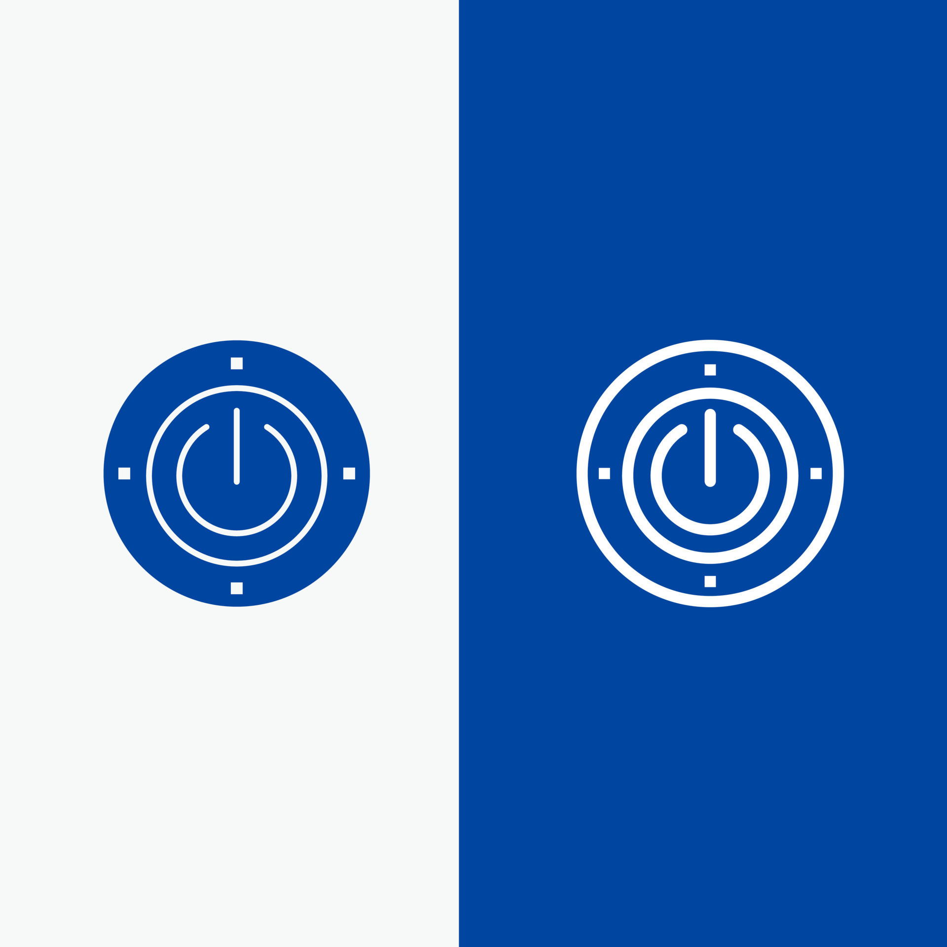 Electricity Energy Power Computing Line And Glyph Solid Icon Blue